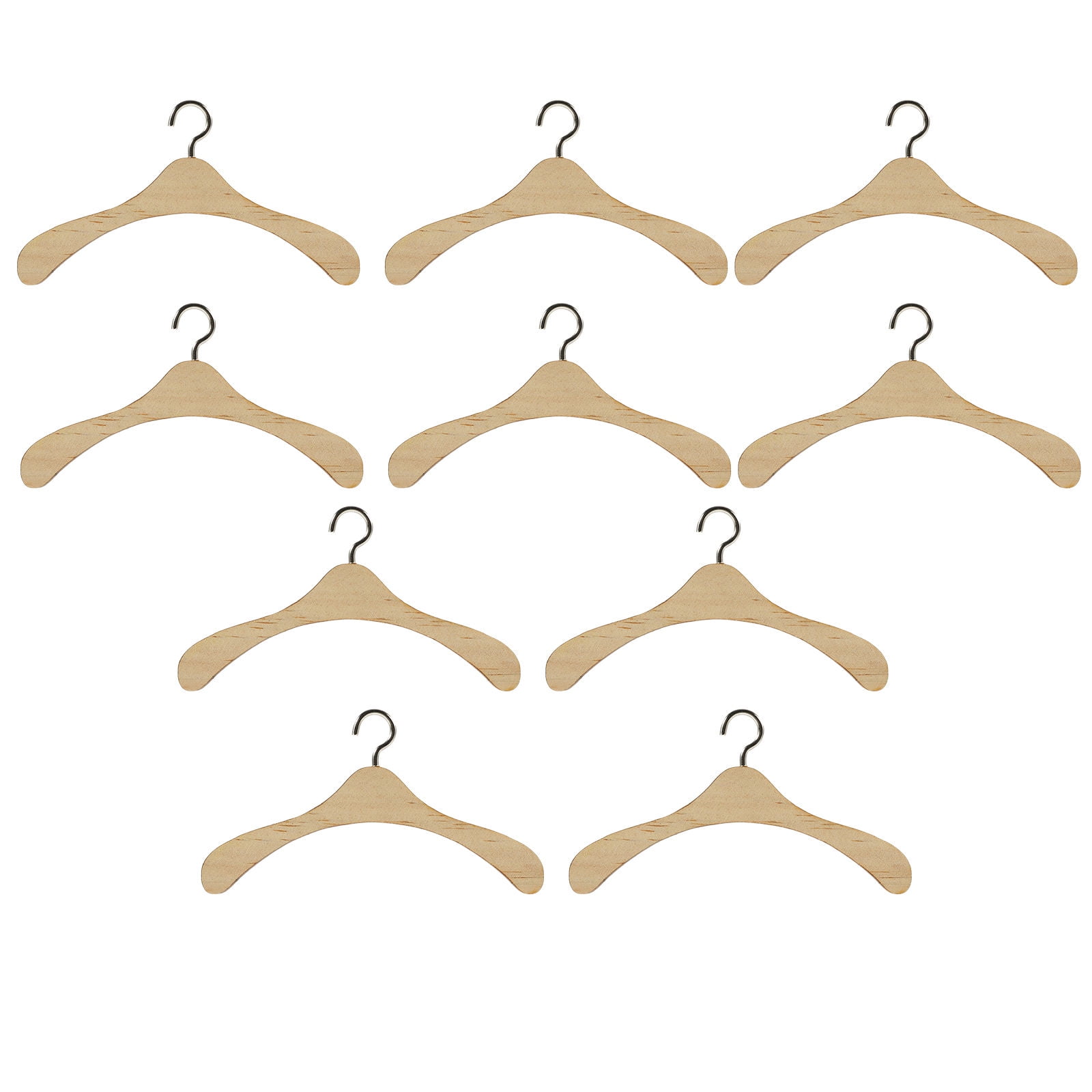 Masteelf Wooden Miniature Hanger for Doll Clothes Assorted Color Keep ...