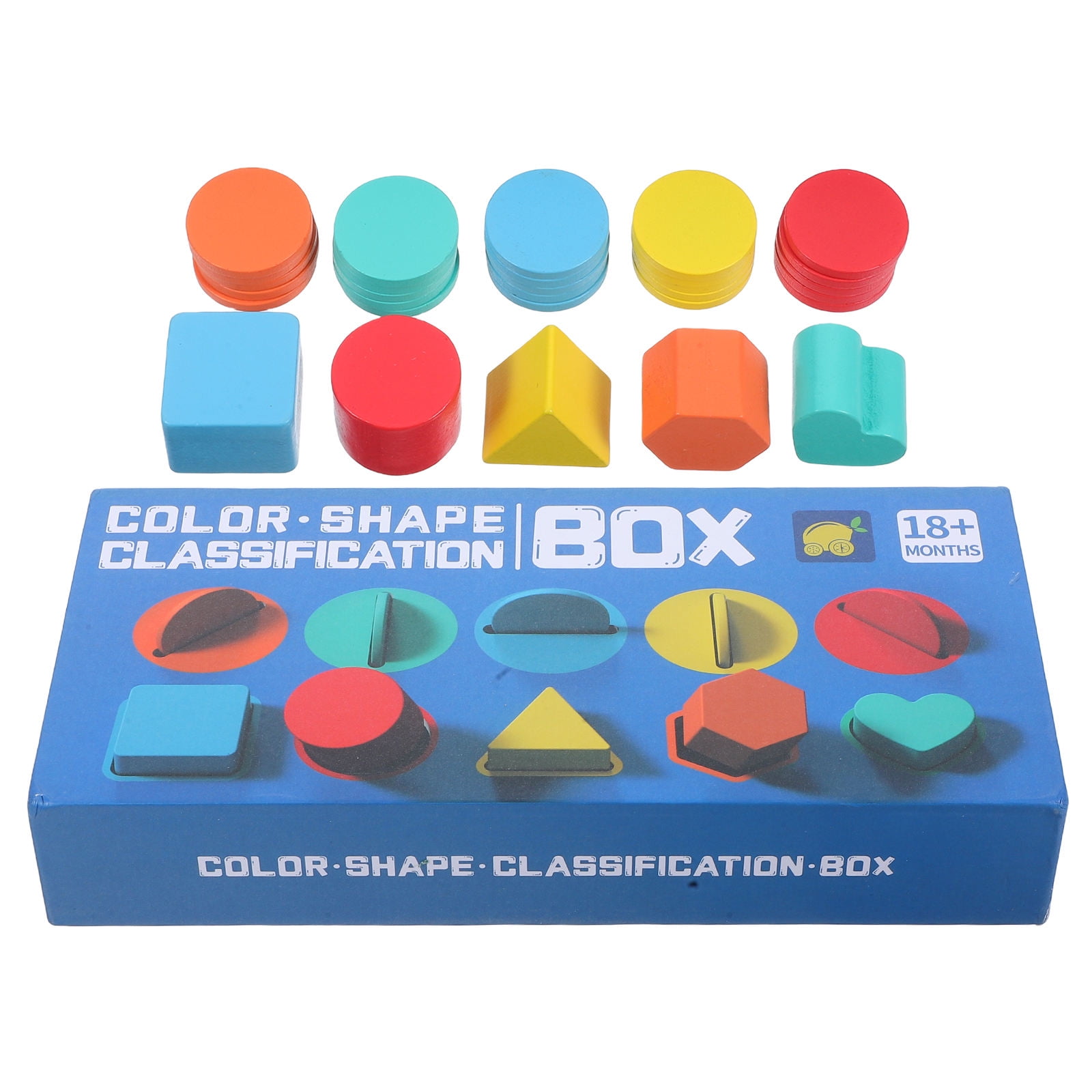 Masteelf Wooden Shape Sorting Box for Kids Multi Color Educational Toy ...