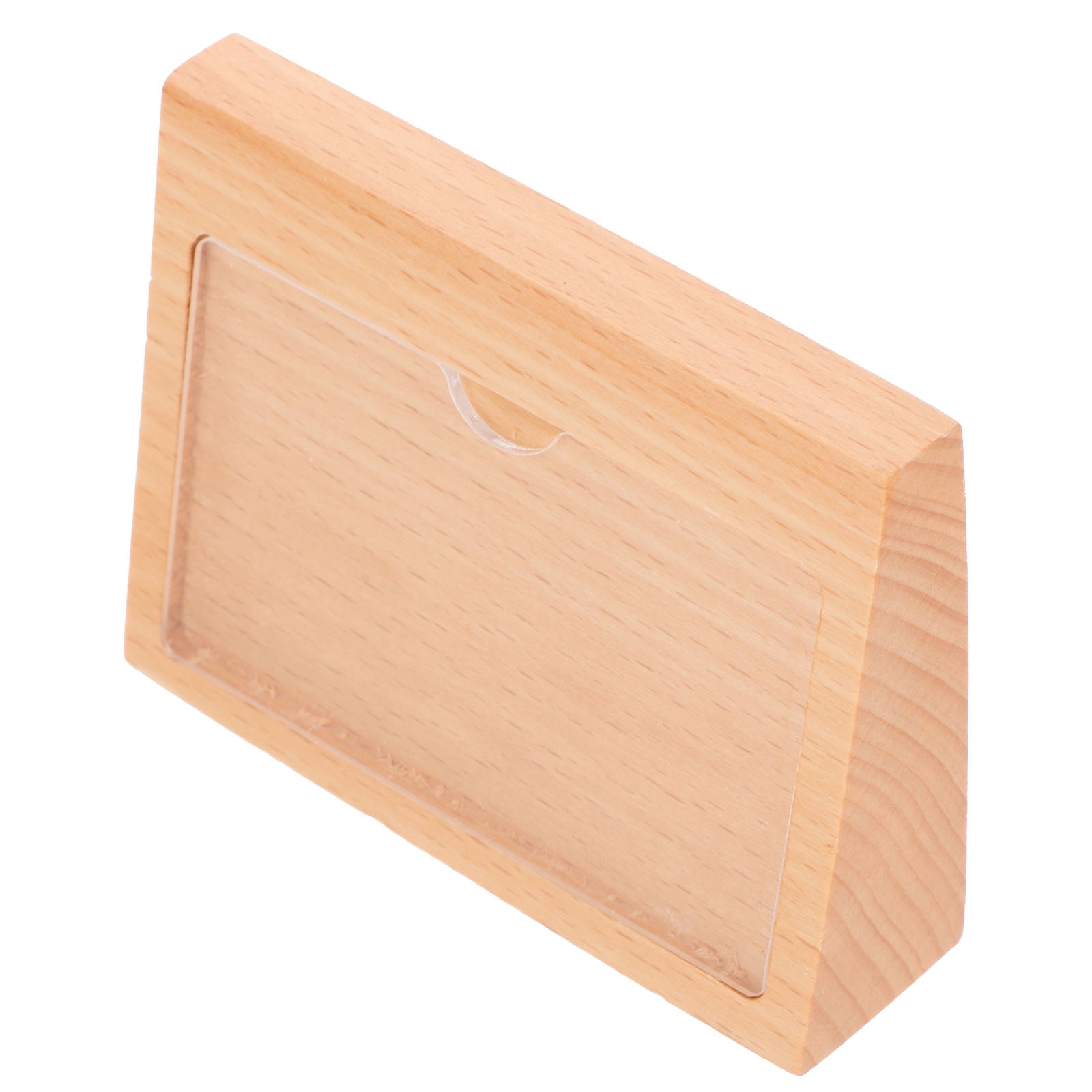 Masteelf Wooden Sign Display Holder Price Tag Display Holder Desktop ...