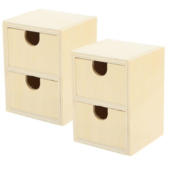 HONITANO Mini Wooden Drawers for Diy Projects and Birthday Parties 2Pcs ...
