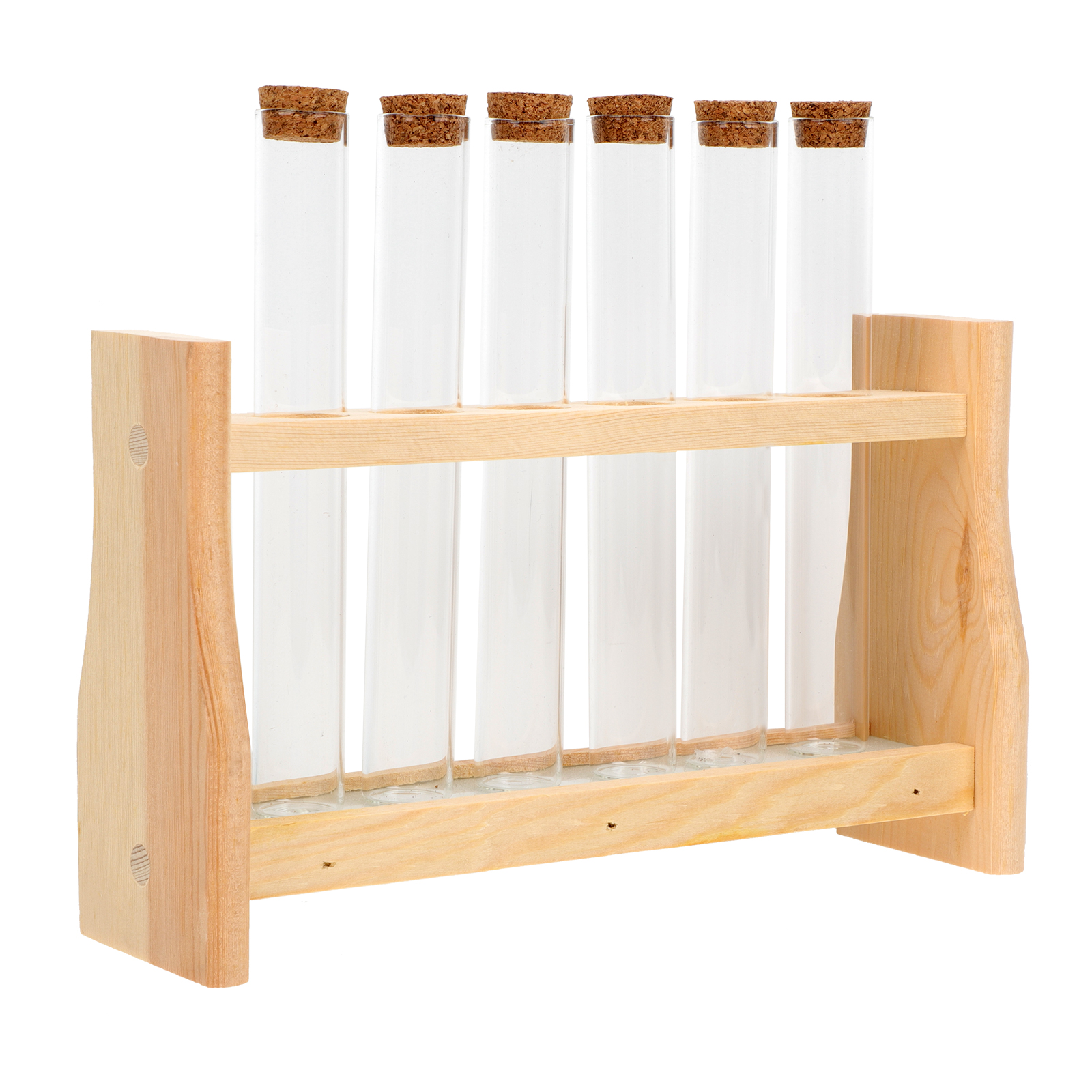 Masteelf Wooden Storage Rack Laboratory Test Tube Stand Tubes with ...