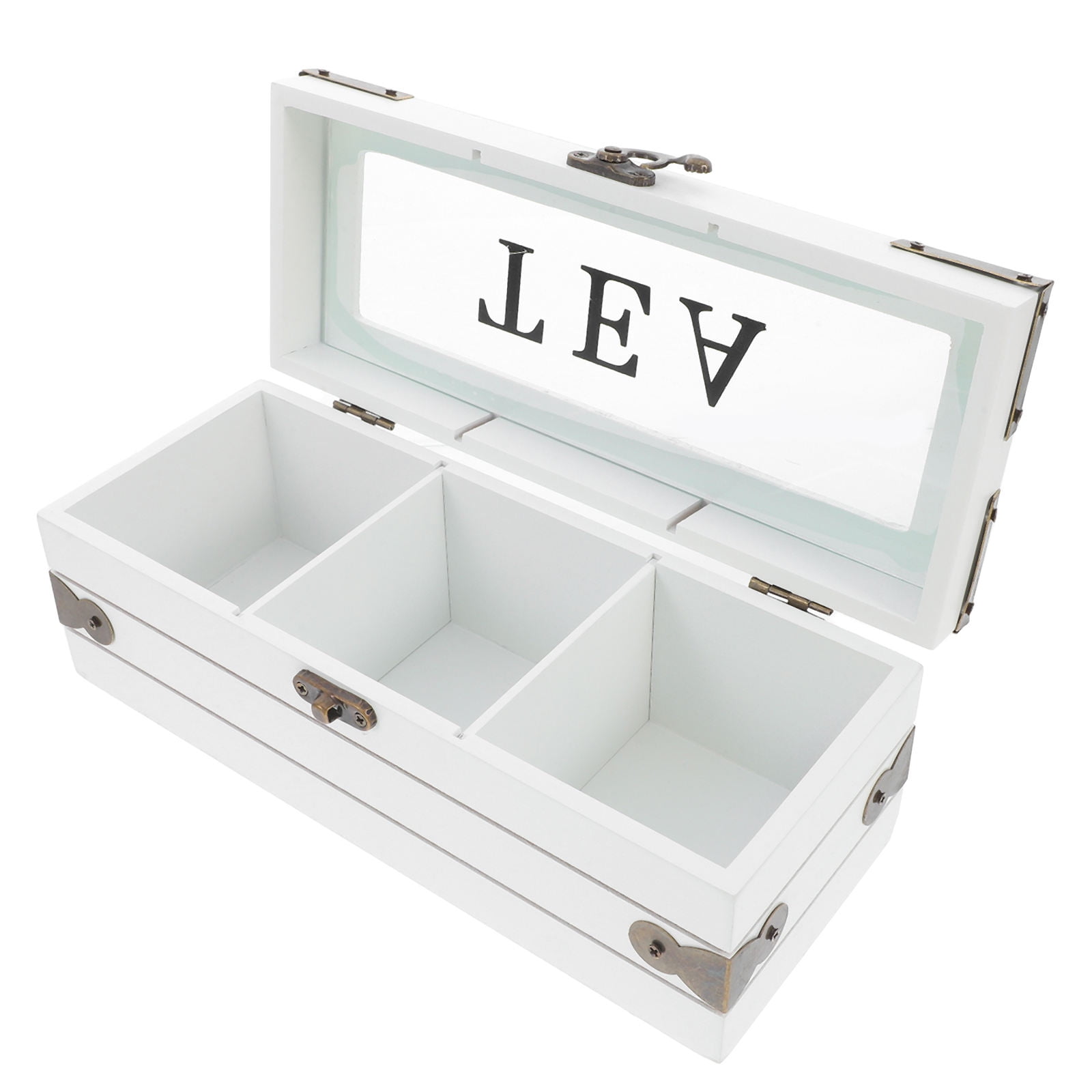 Masteelf Wooden Tea Bag Organizer With Compartments Multi-Functional ...