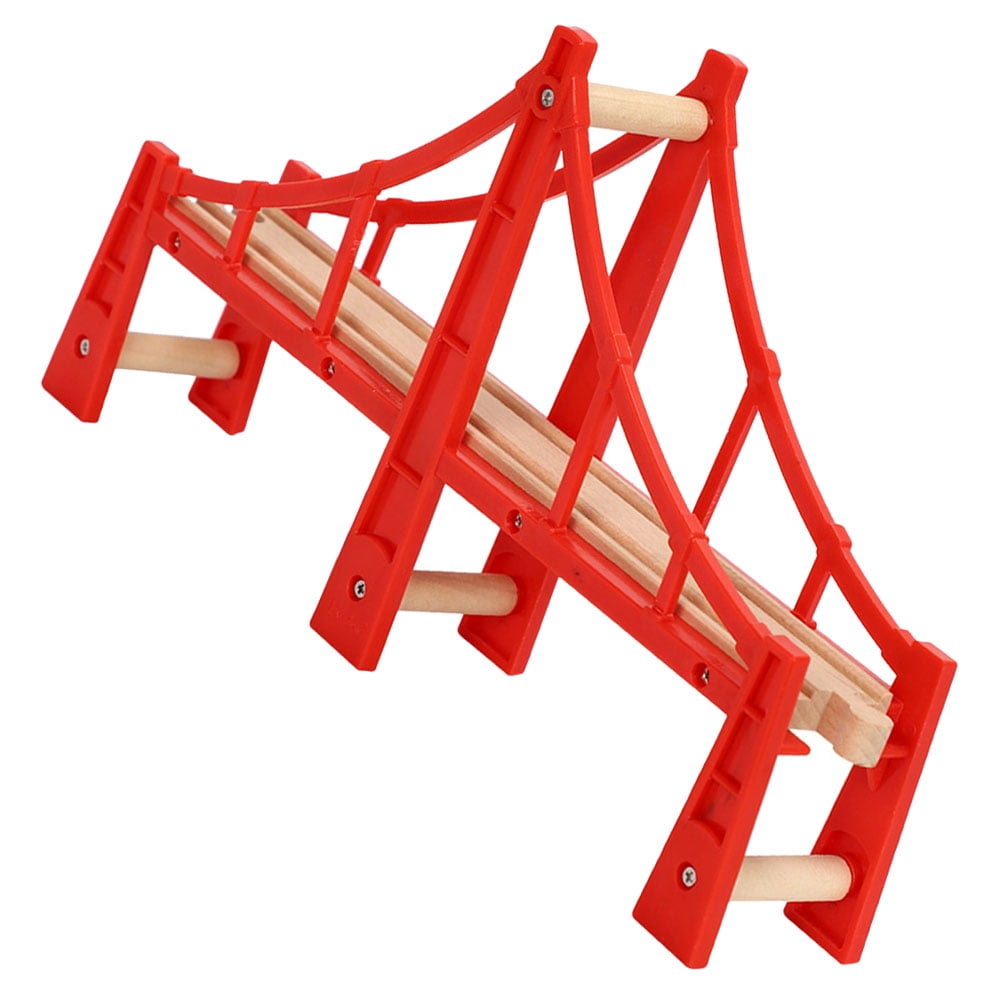 Masteelf Wooden Train Track Bridge Replacement Suspension Bridge Toy ...