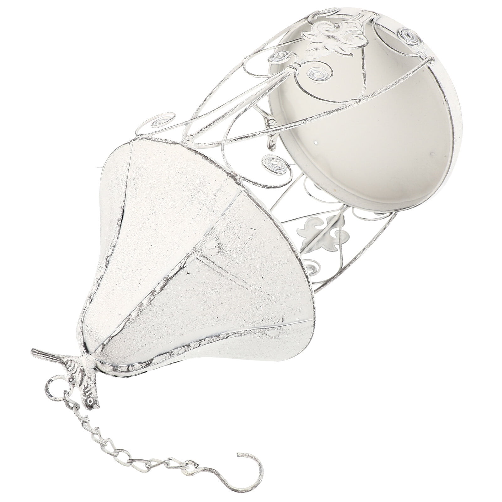 Masteelf Wrought Iron Bird Feeder Feeders for Outdoors Hanging Birds ...