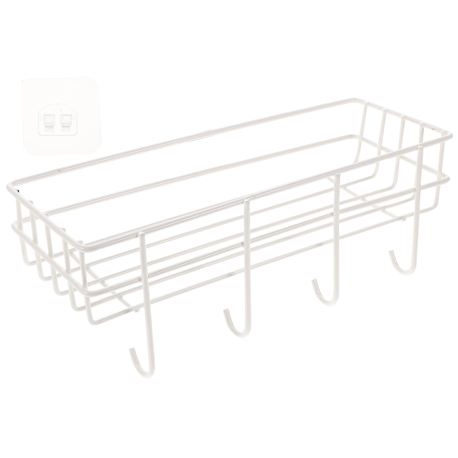 Masteelf Wrought Iron Storage Rack Garage Hanging Wire Shelving Wall ...