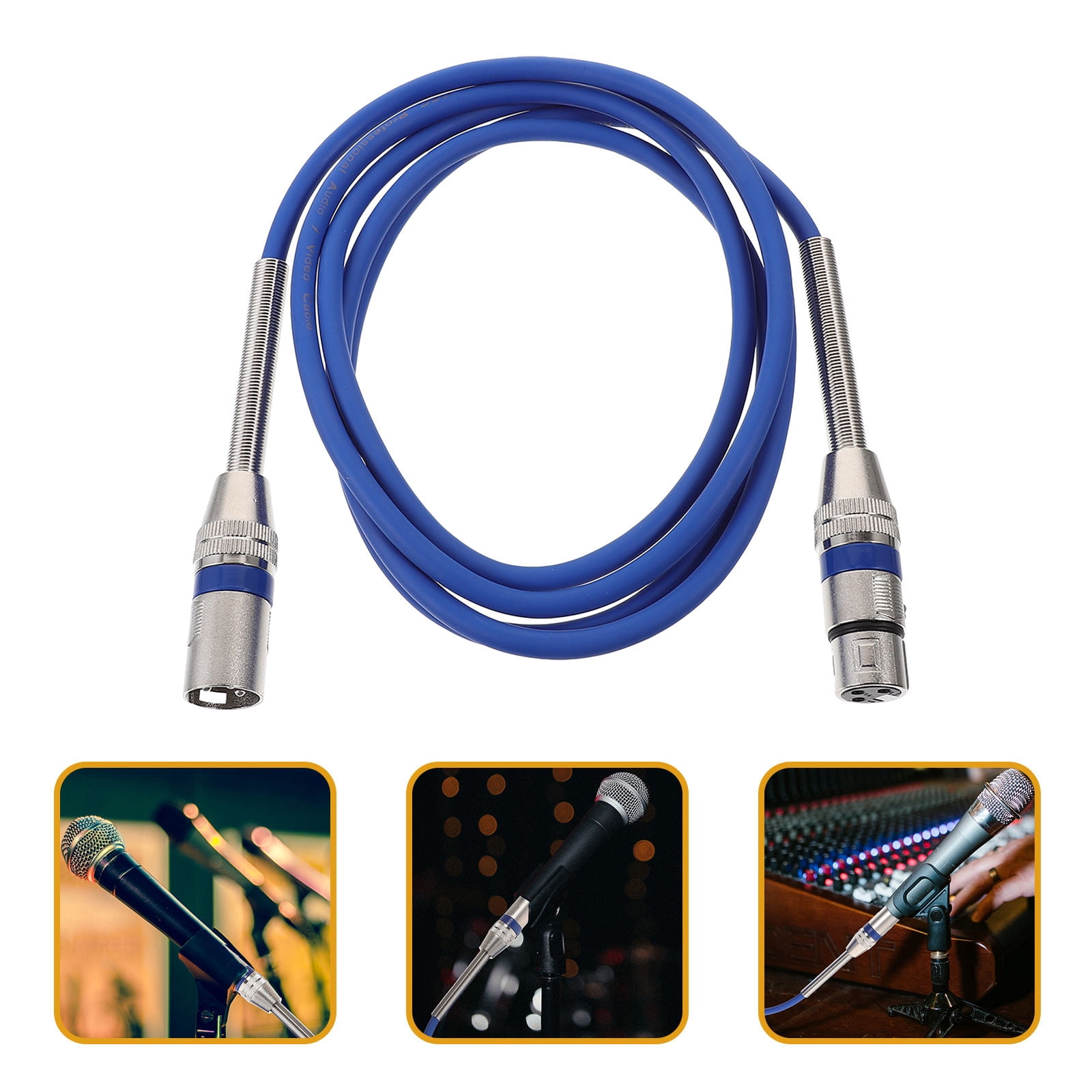 Masteelf XLR Cable with Male to Female Connectors for Guitar Blue Color ...