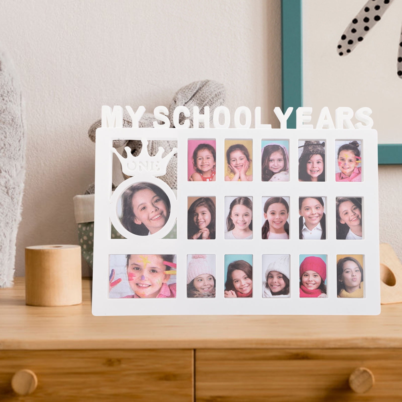Masteelf Yearly School Picture Frame Growth Chart for Kids Photo Living ...