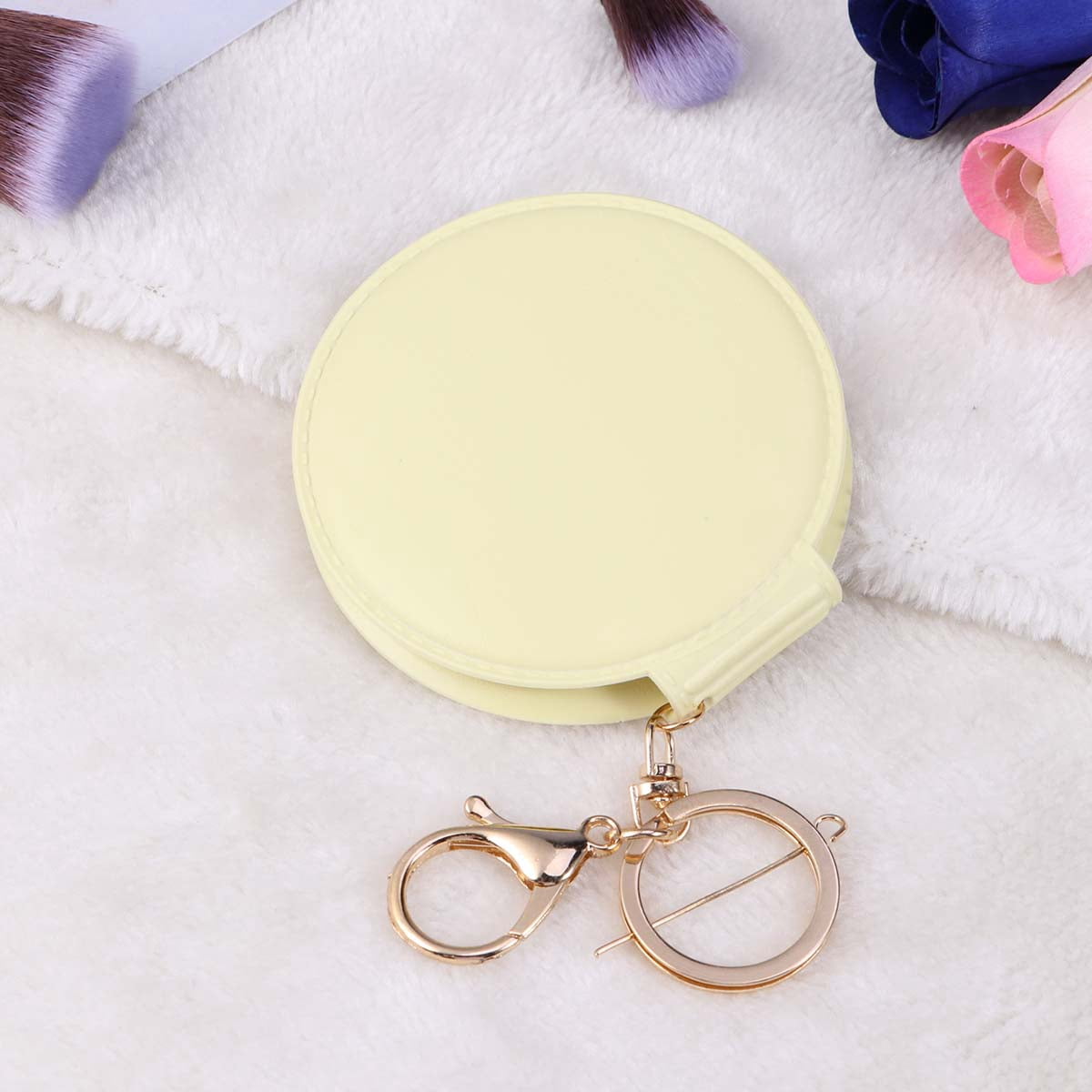 Masteelf Yellow Double Sided Compact Mirror with PU Frame Perfect for ...