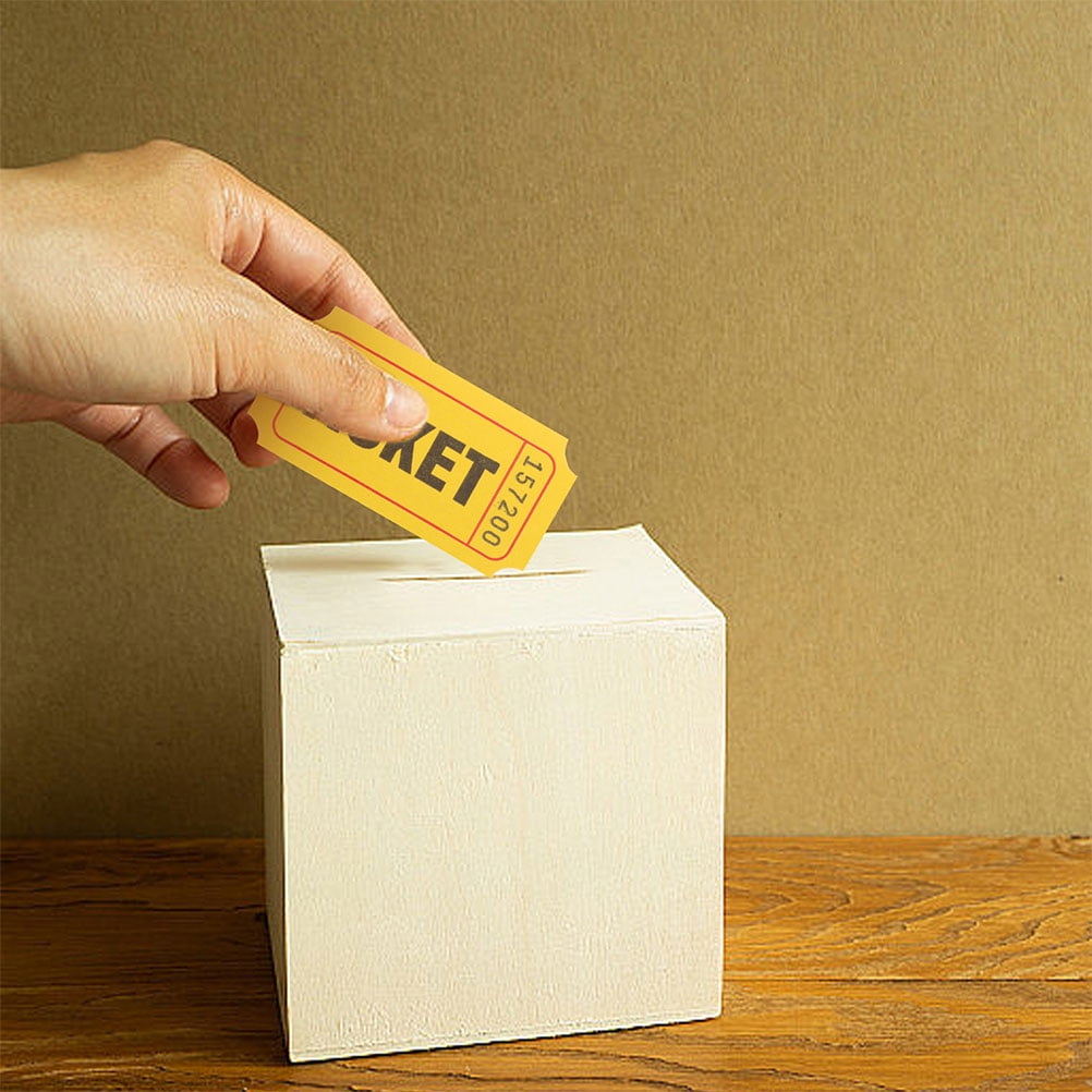 Masteelf Yellow Paper Raffle Tickets for Decor Unique Individually ...