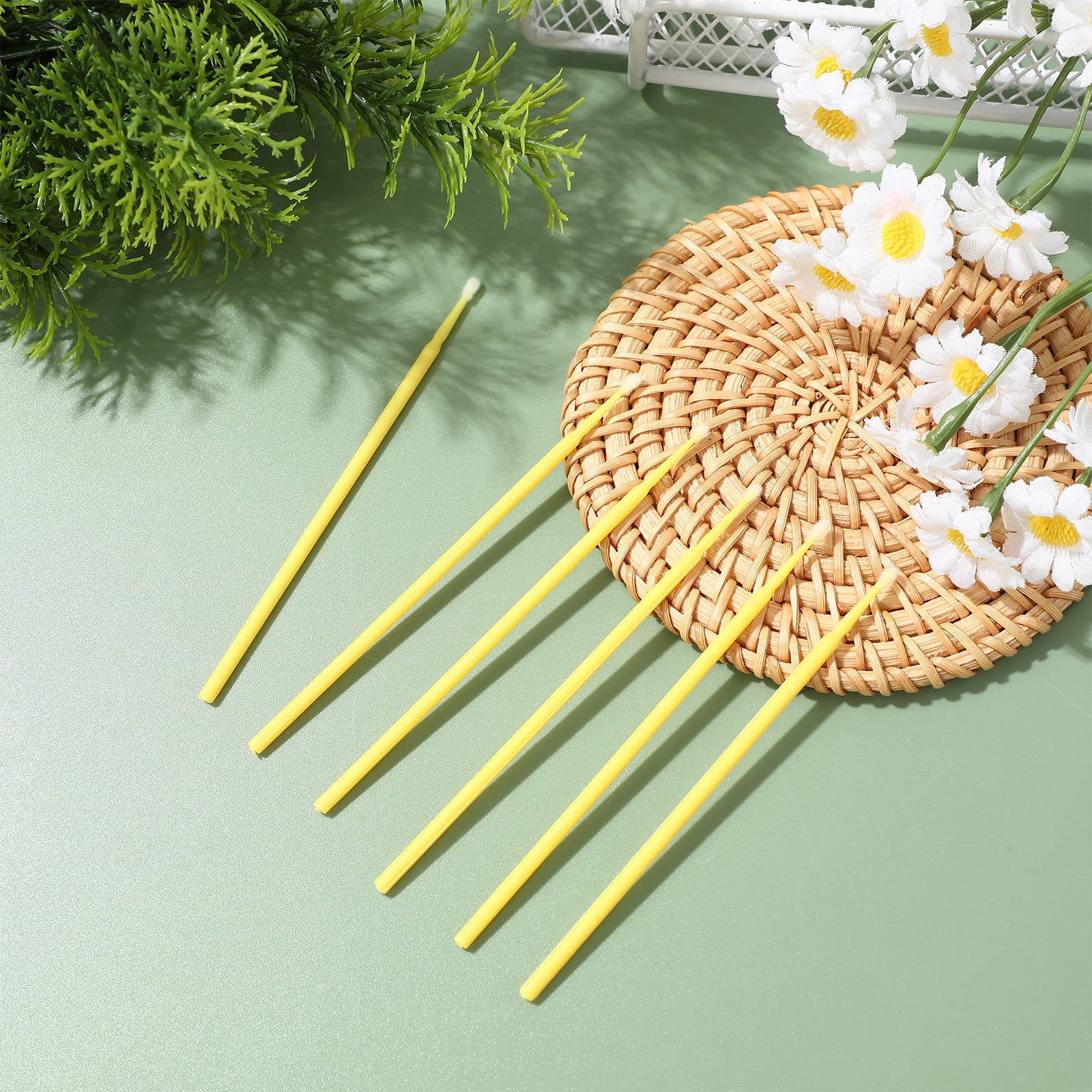 SWETRACE Garden Pollinator Brush Yellow 100Pcs 3.7X0.1X0.1in - Walmart.com