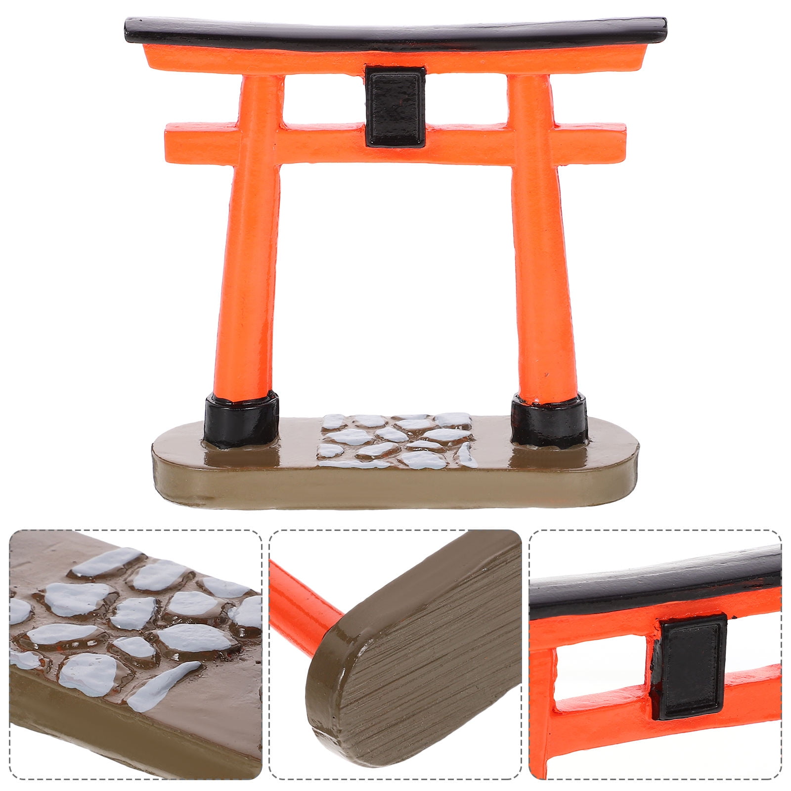 Masteelf Zen Style Craft Mini Torii Gate Miniature Garden Ornament ...