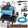 Master Airbrush Super Cool Runner Dual Fan Compressor with Tank, 3 ...