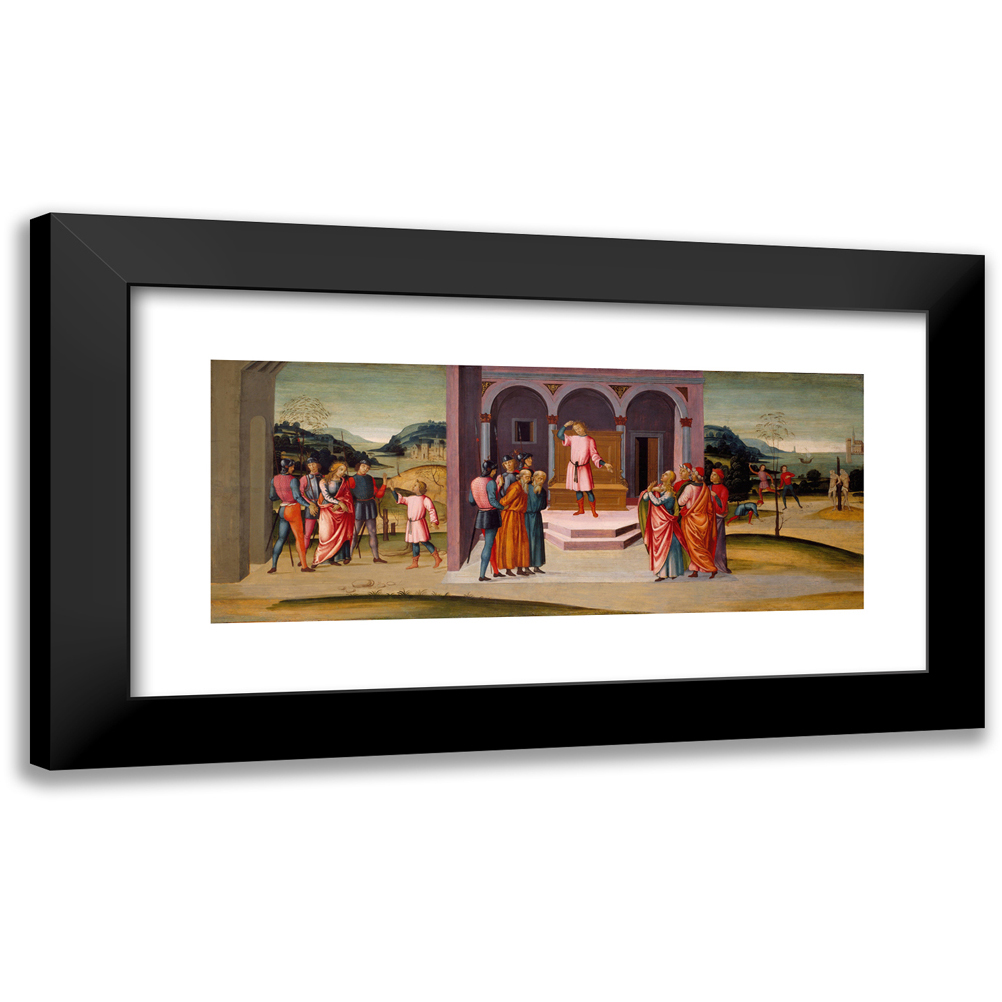 Master of Apollo and Daphne 24x12 Black Modern Framed Museum Art Print ...