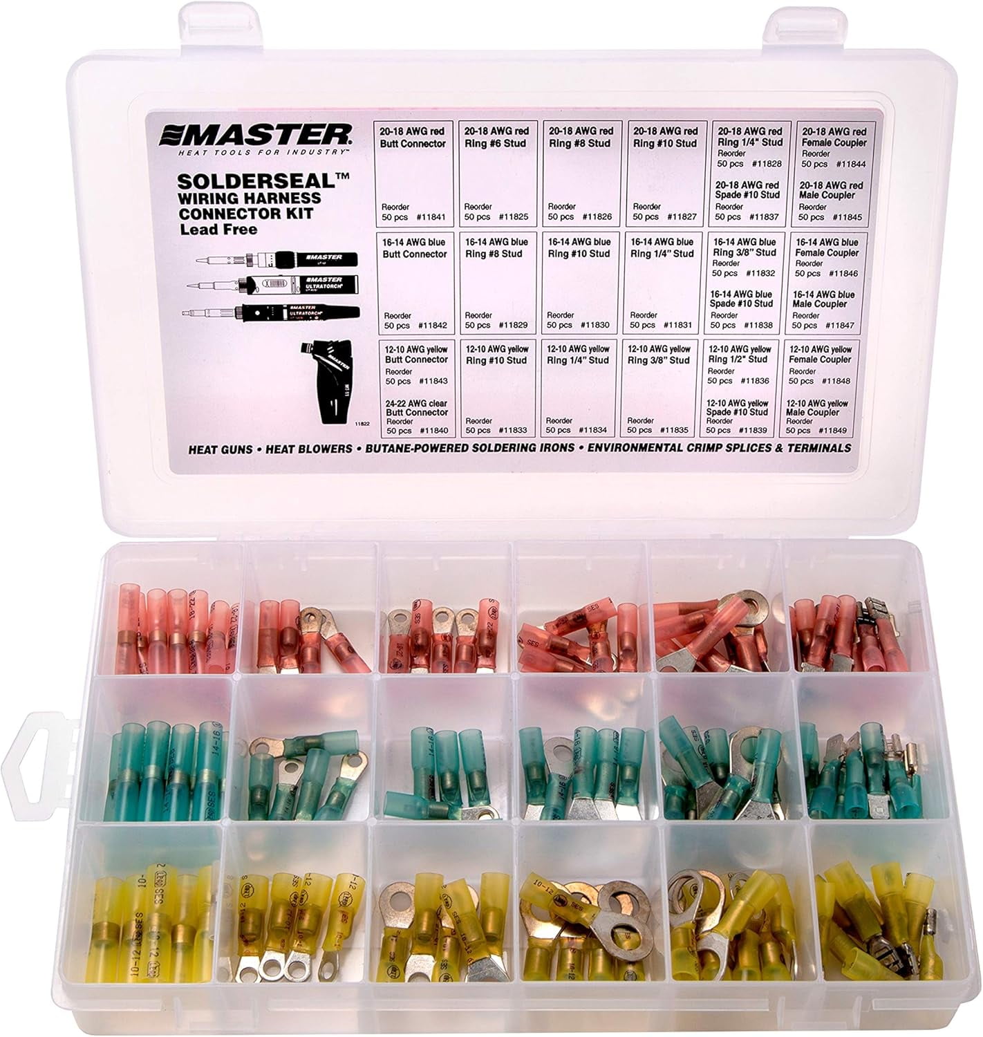 Master Appliance 11822 Industrial Quality Solderseal Heat Shrink Butt ...