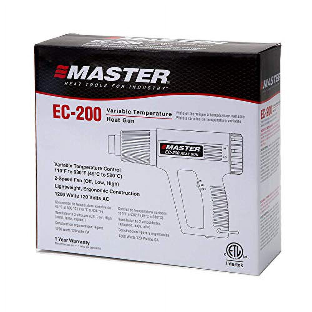 Master Appliance EC-200 Variable Temperature Heat Gun, Hot Air Gun ...