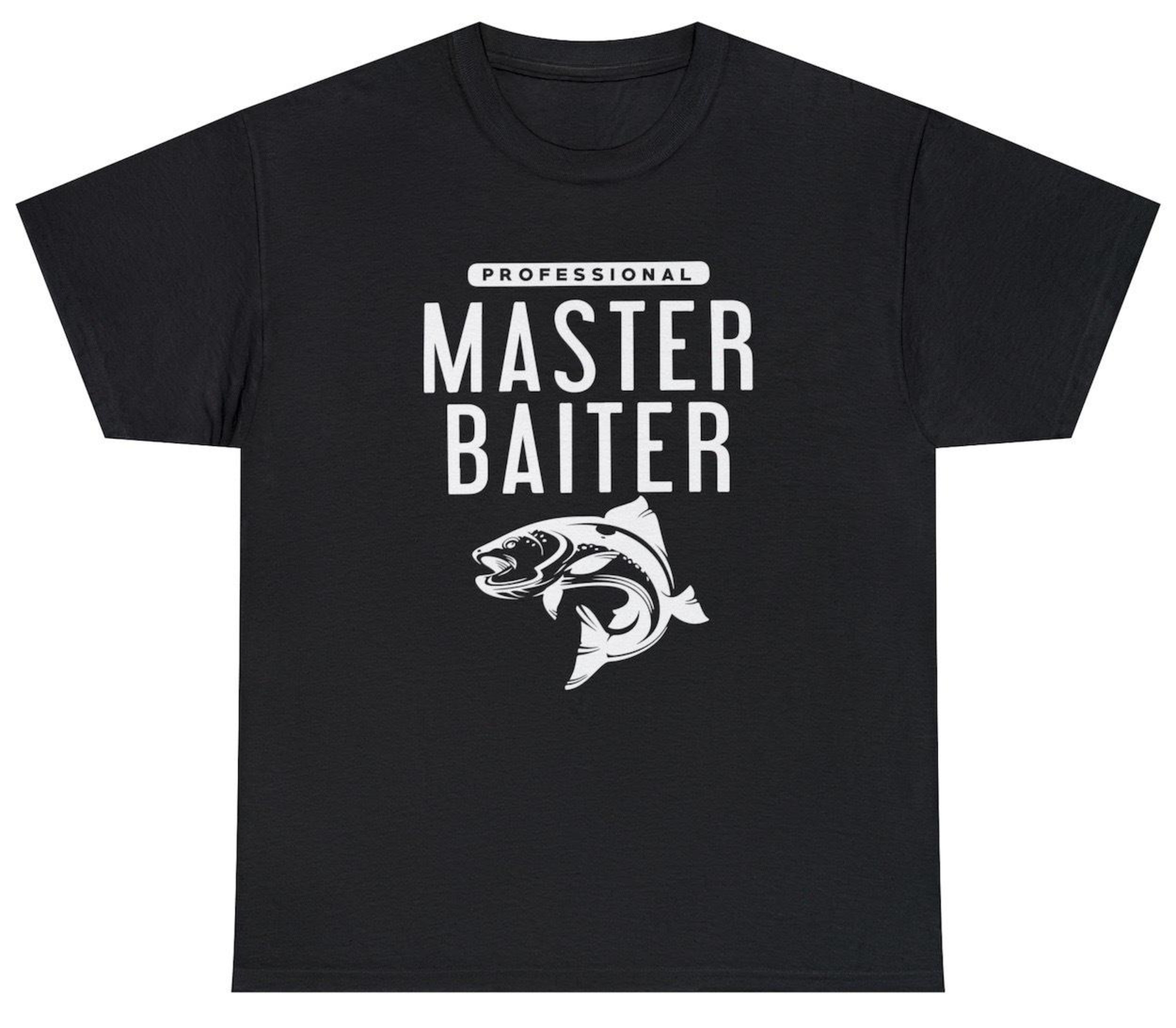 Master Baiter Shirt, Funny Fishing Shirt, Ironic Shirt, Inappropriate ...