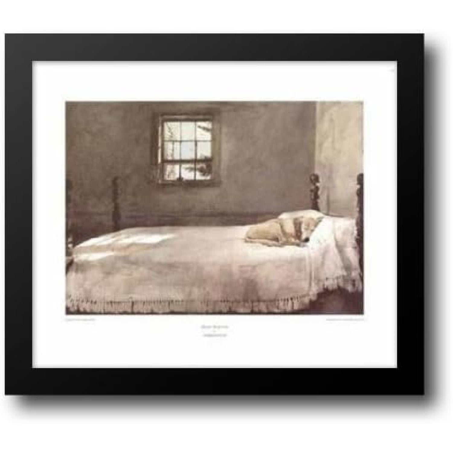 Master Bedroom, c.1965 23x20 Framed Art Print by Wyeth, Andrew - Walmart.com