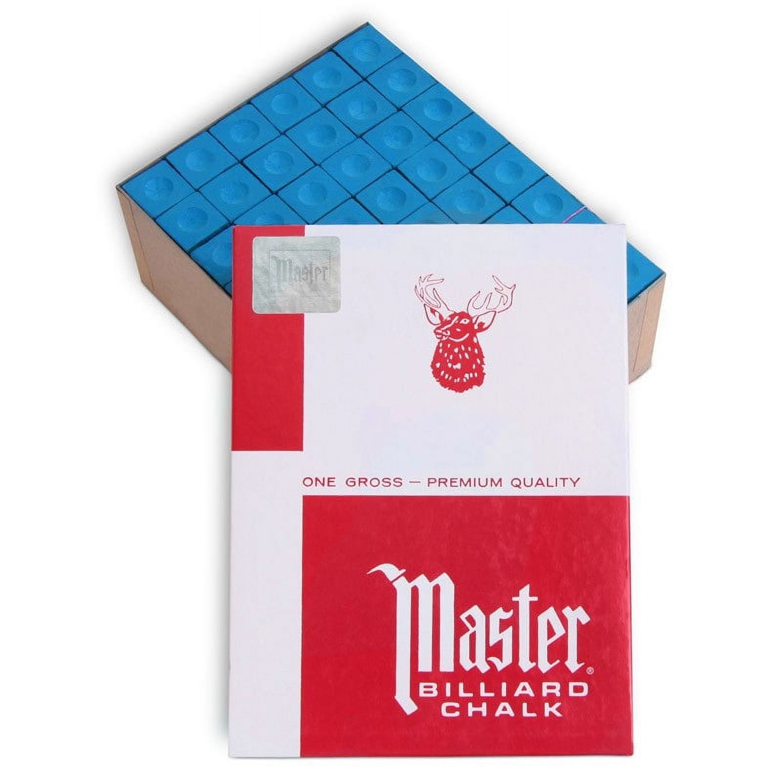 Master Billiard Pool Cue Chalk - 1 Gross - 144 pcs - Made in the USA ...