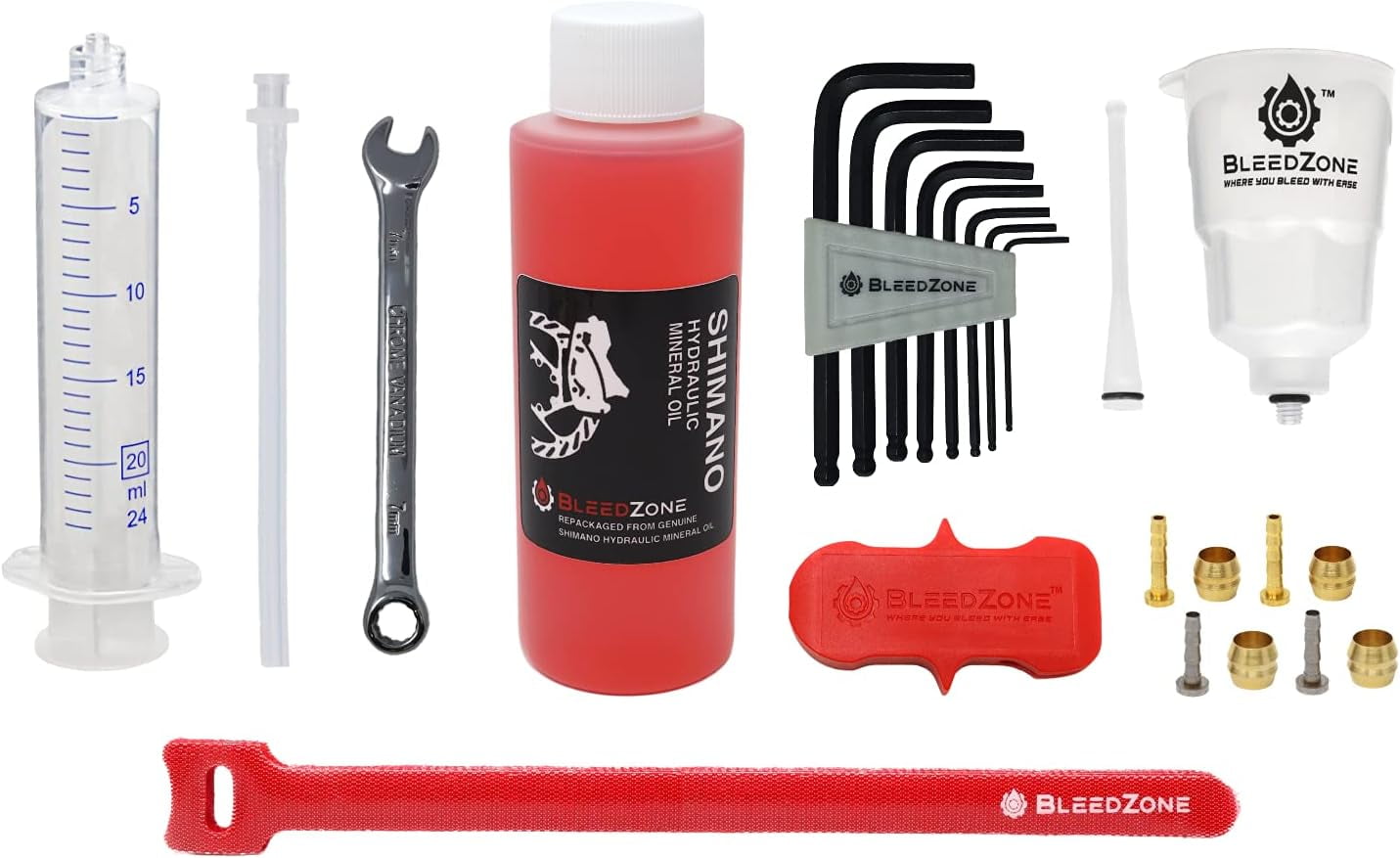 Master Bleed Kit for Shimano Hydraulic MTB Brakes with 120ml Mineral ...