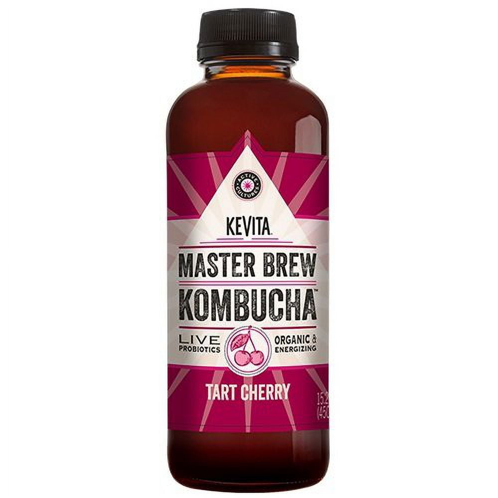 Master Brew Kombucha Cherry, 15.2 Ounce (Pack of 6) - Walmart.com