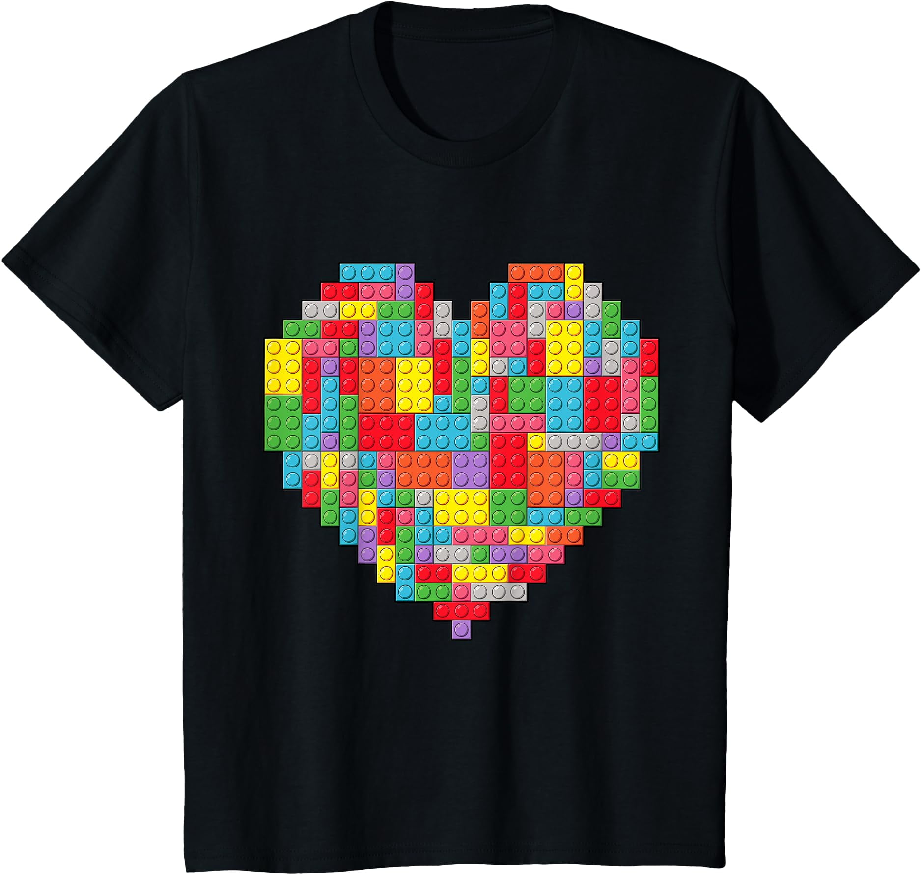 Master Builder Block Brick Building Heart Valentines Day Boy T-Shirt ...