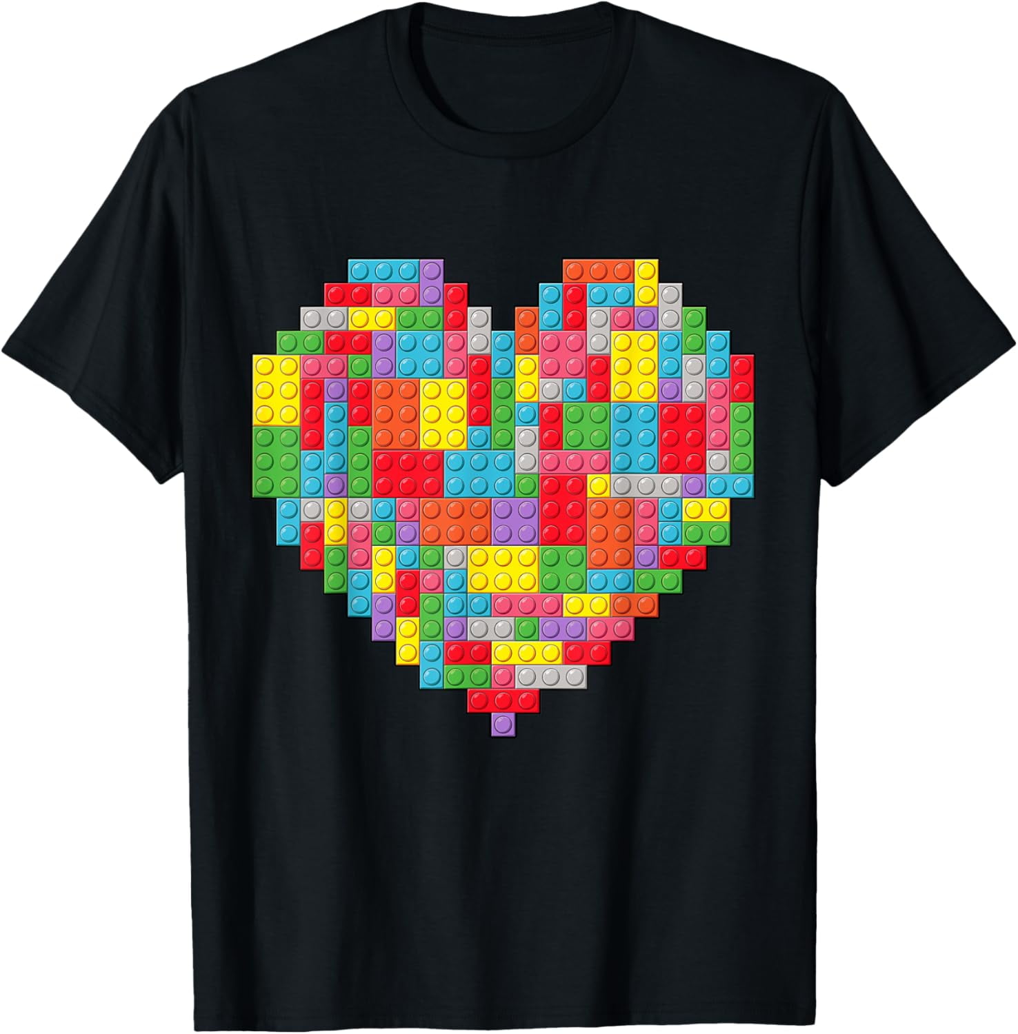 Master Builder Block Brick Building Heart Valentines Day Boy T-Shirt ...