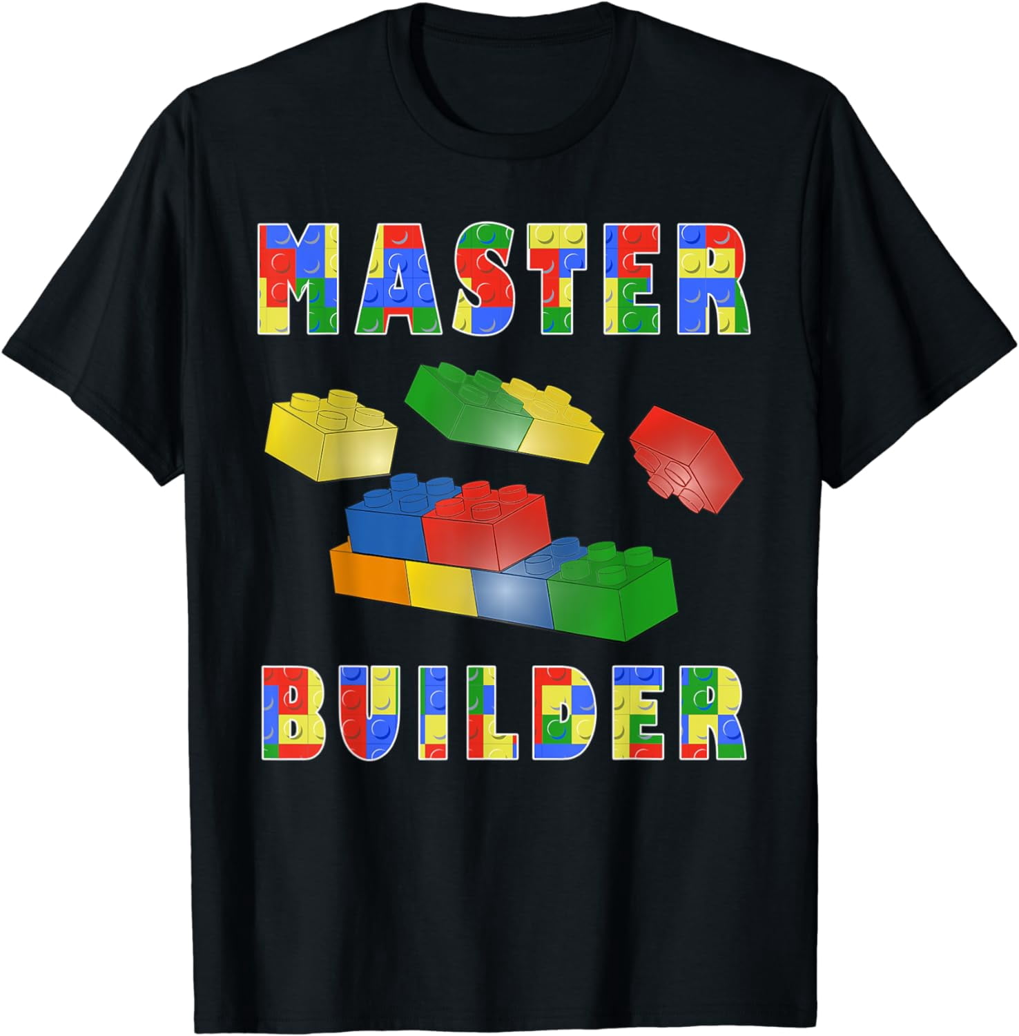 Master Builder Block Building Master Brick Builder T-Shirt - Walmart.com