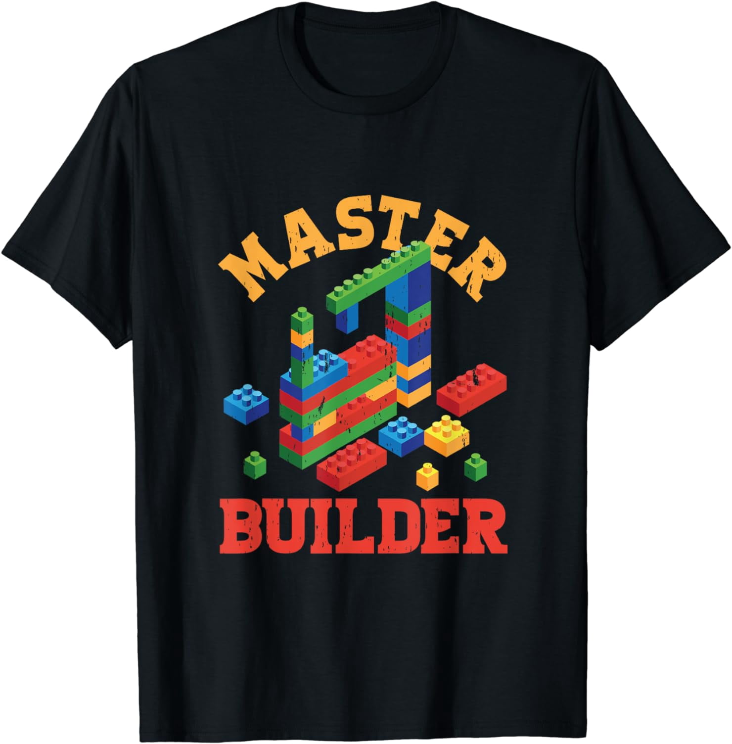 Master Builder Block Building Master Brick Builder T-Shirt - Walmart.com