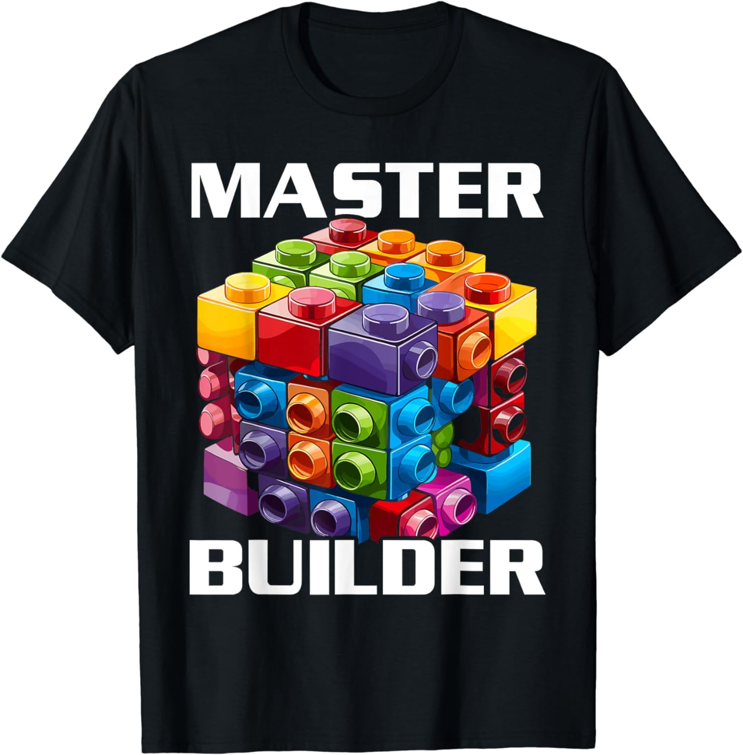 Master Builder Bricks Blocks Play Toys T-Shirt01 - Walmart.com