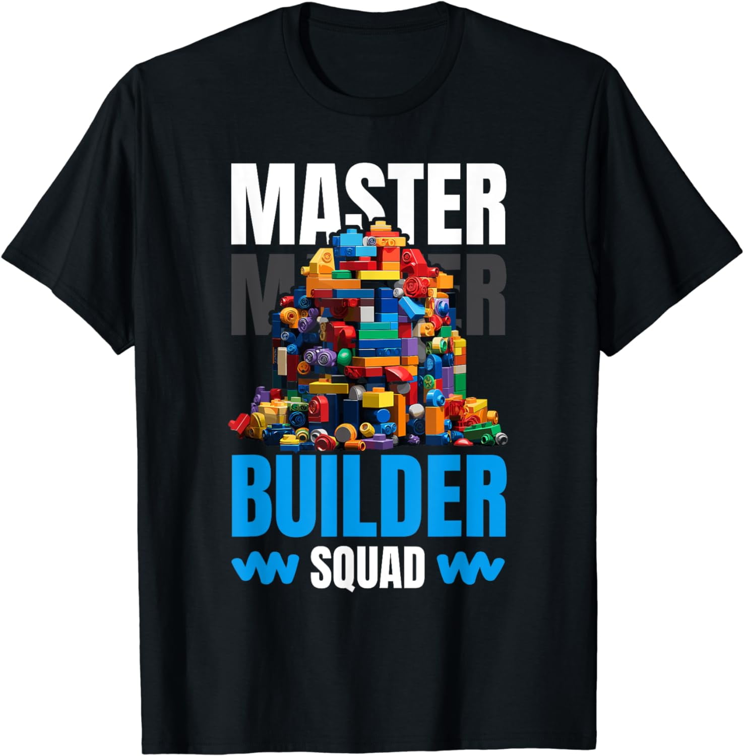 Master Builder Bricks Blocks Play Toys T-Shirt - Walmart.com