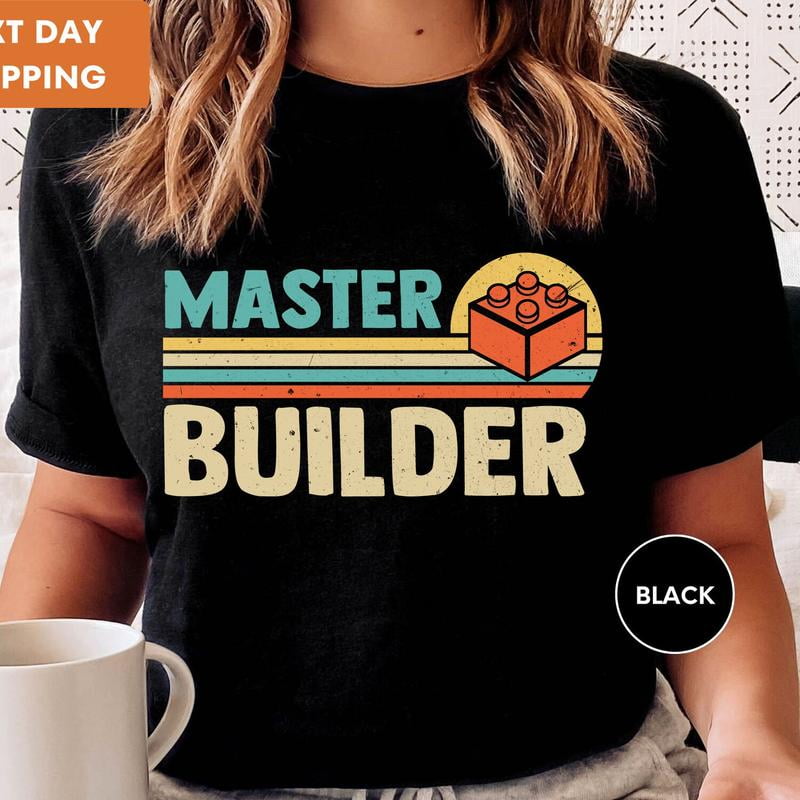 Master Builder . Building Blocks. Birthday Gift For Kids. Funny Dad ...