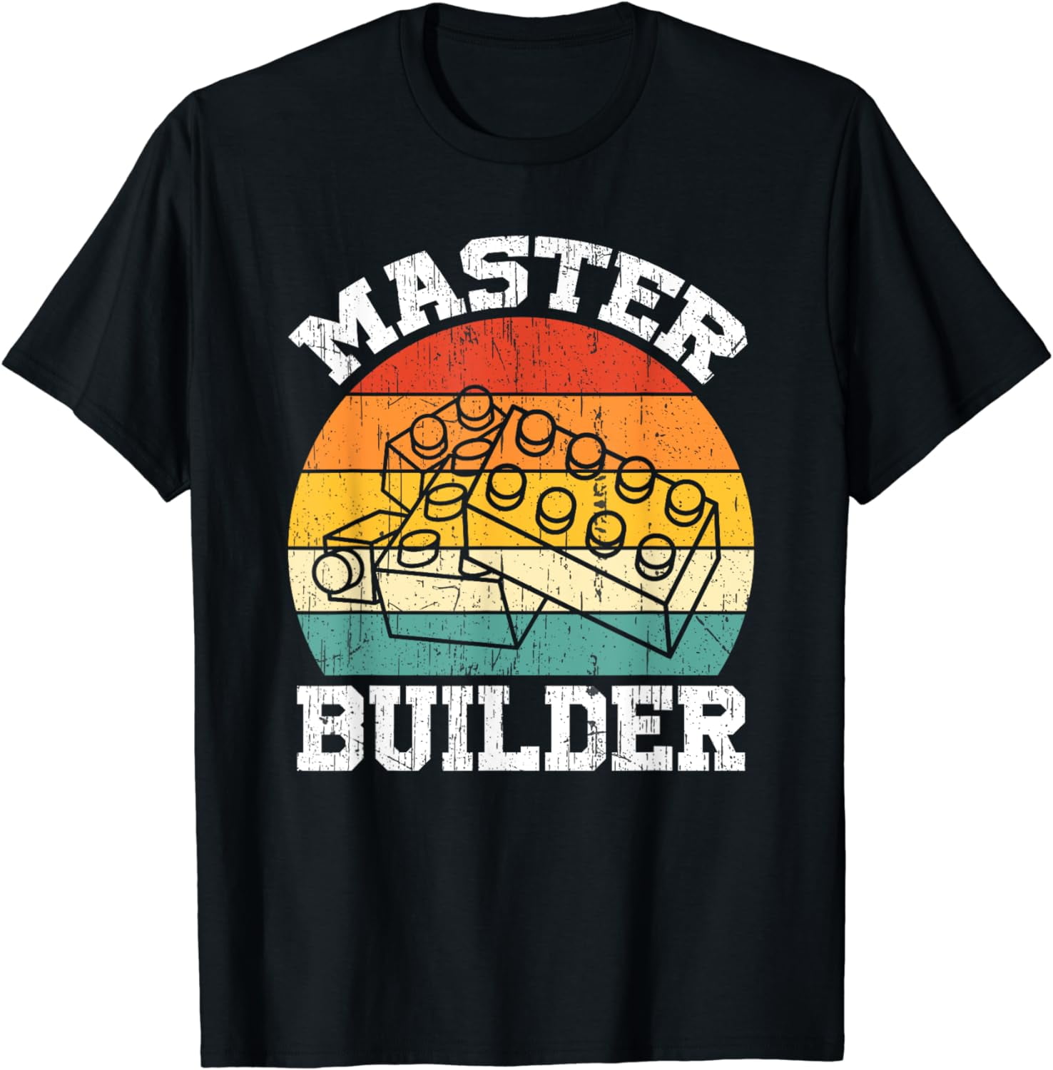 Master Builder Kids Building Blocks Brick Toy Master Builder T-Shirt ...