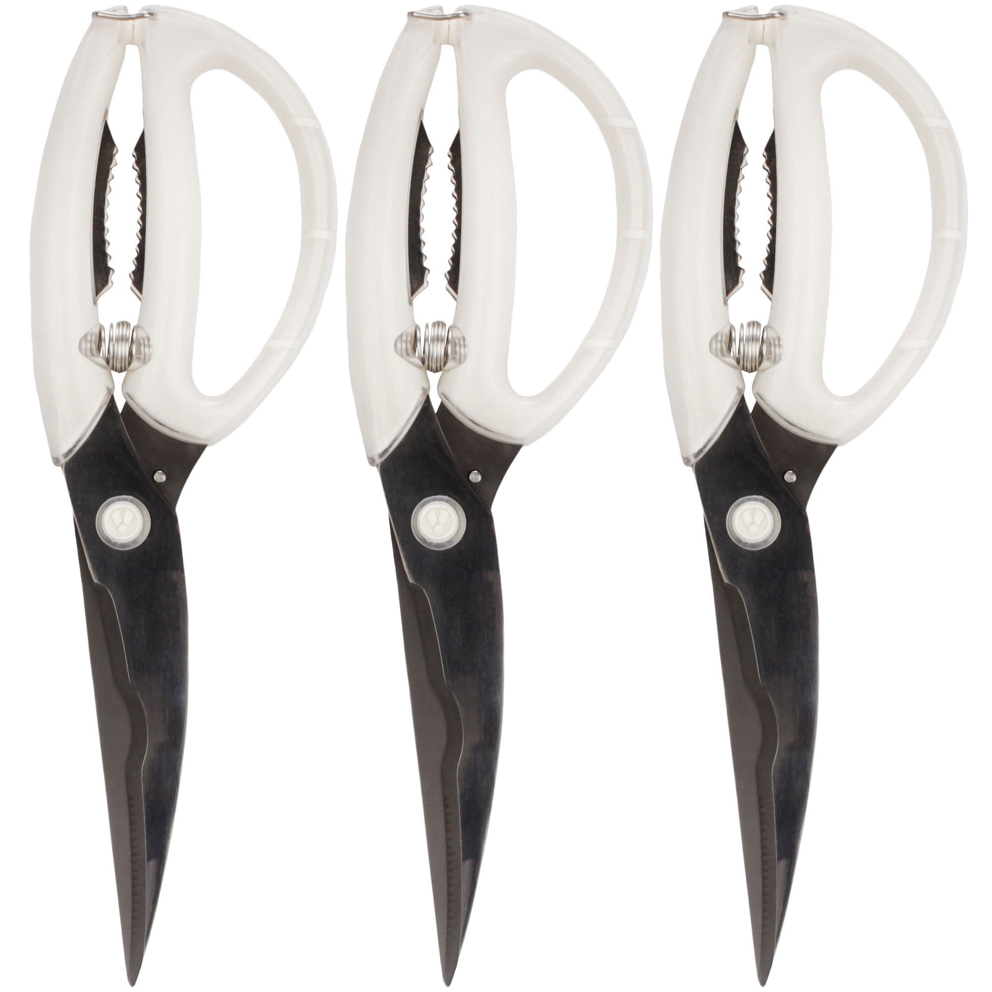 BambooMN Master Butterfly Poultry 4-in-1 Kitchen Shears - White - 3 ...
