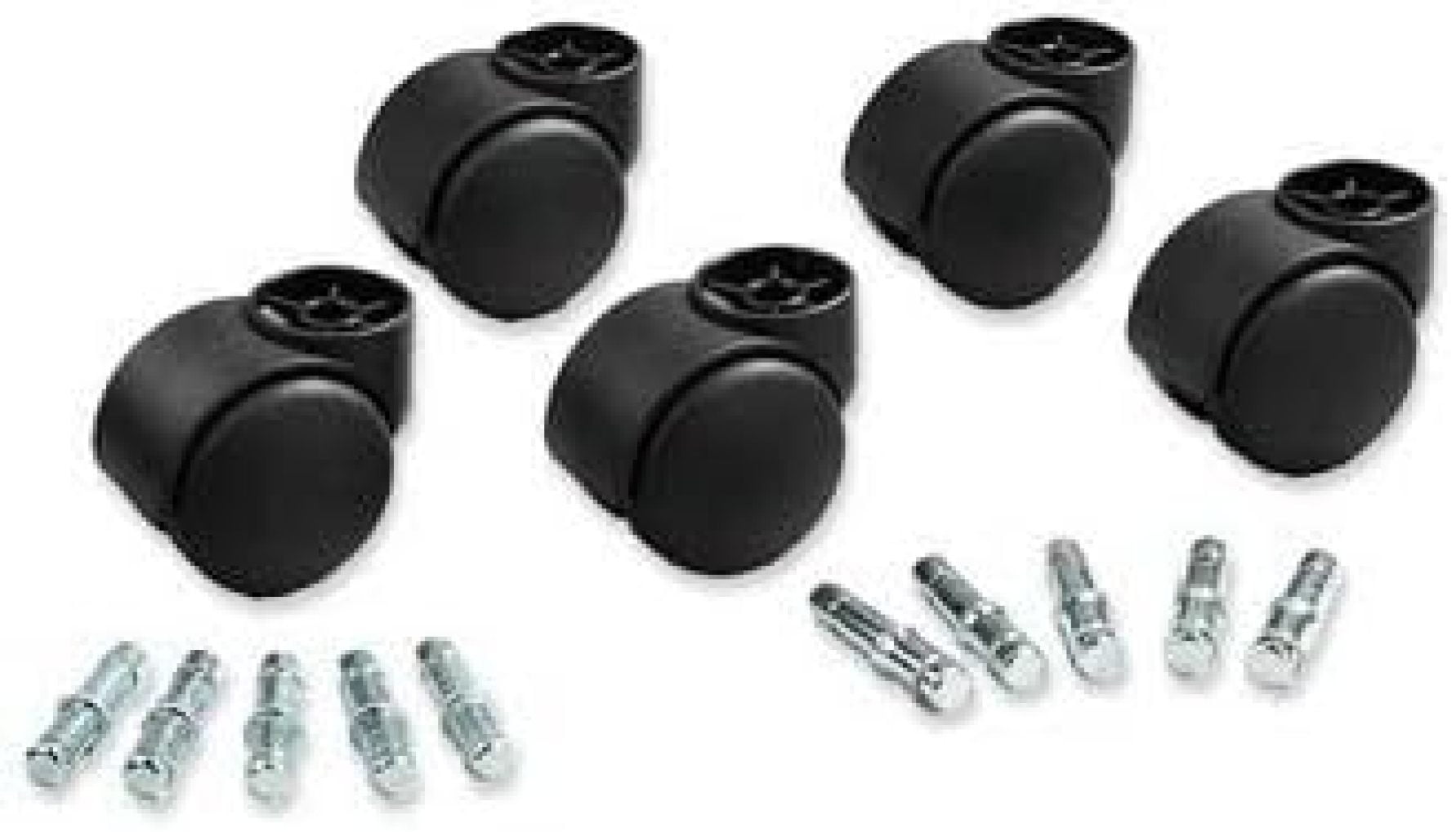 Master Caster 23620 Deluxe Futura Casters, Polyurethane, B and K Stems ...