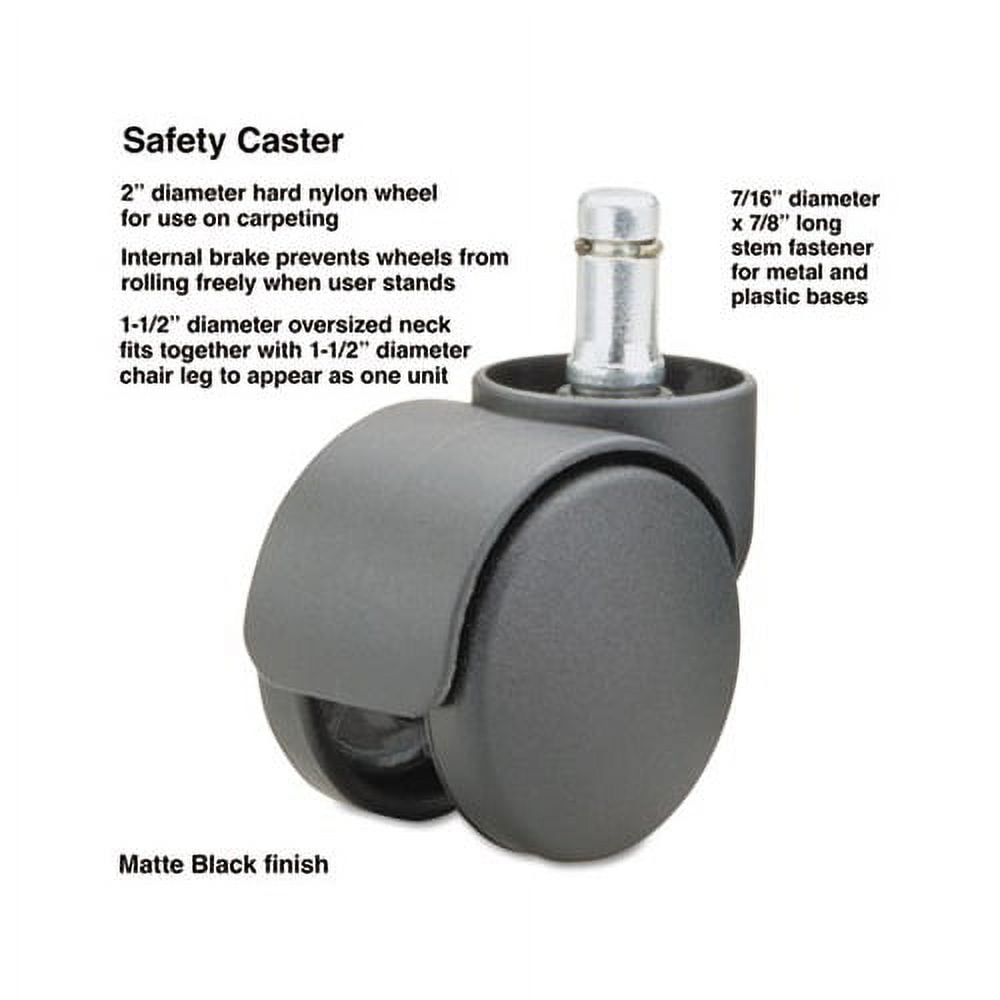 Master Caster Safety Casters,Oversize Neck, Nylon, B Stem, 110 lbs ...