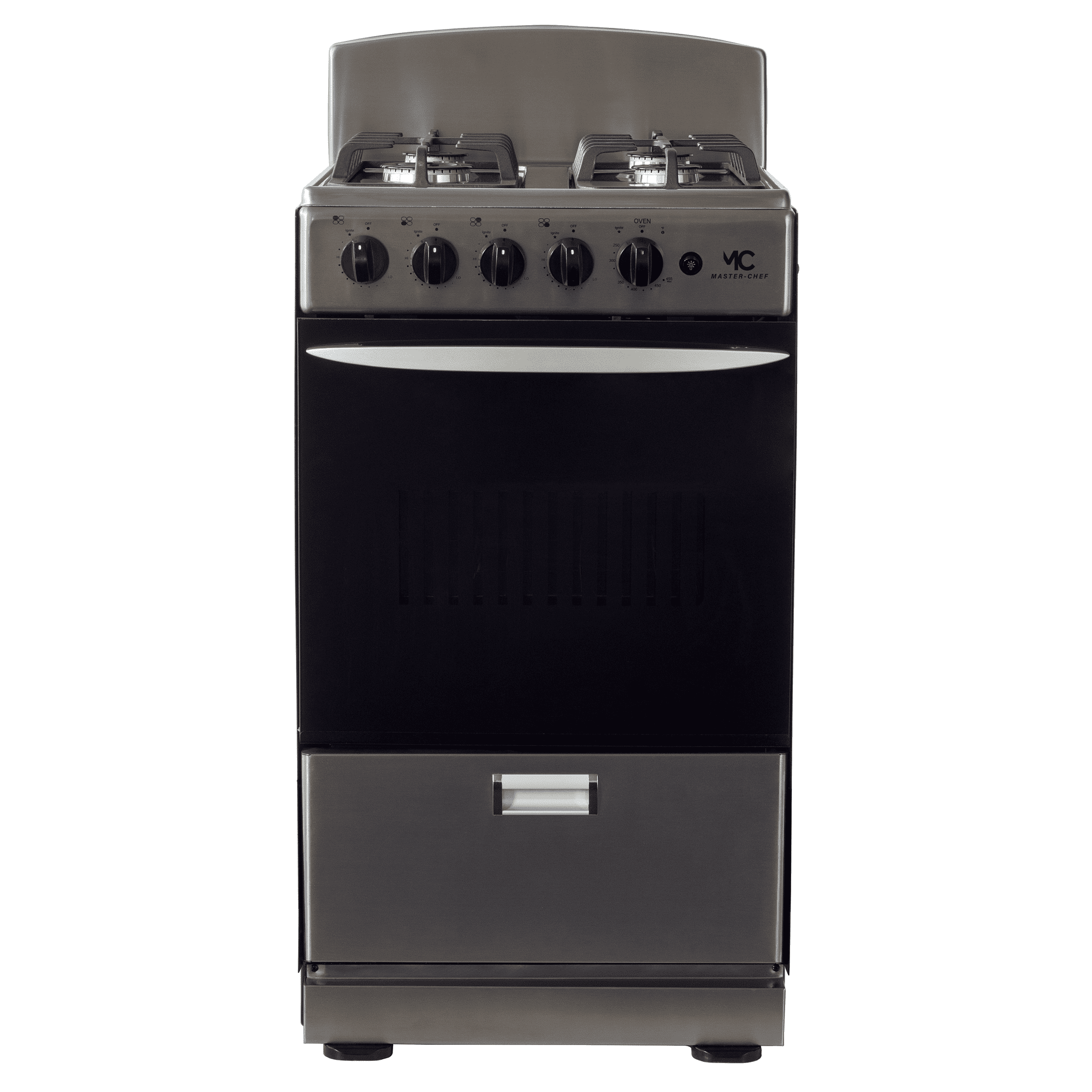 Master-Chef - 20" Stainless Steel B Gas Space Saver Range with 2.4 CFT ...