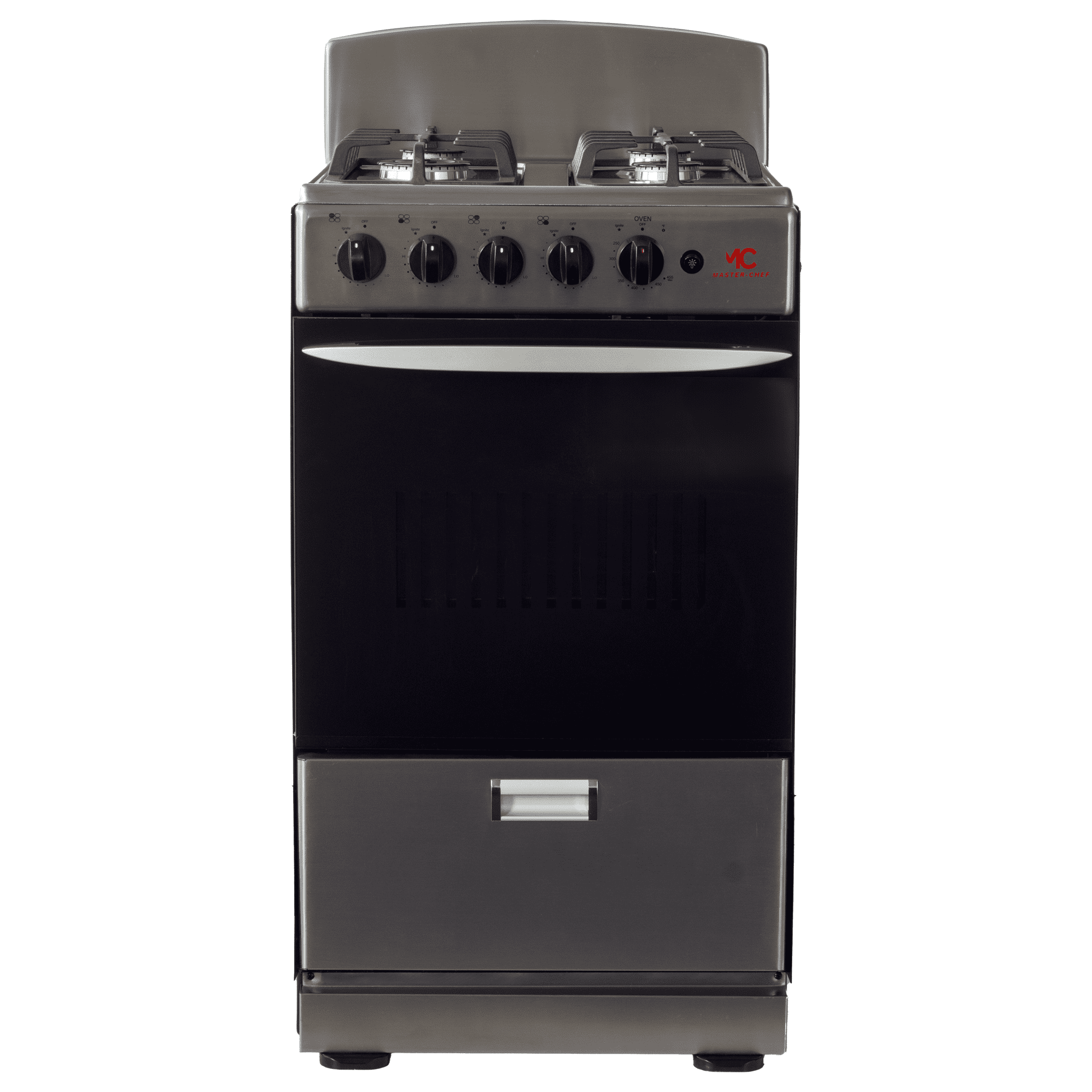 Master-Chef - 20" Stainless Steel R Gas Space Saver Range with 2.4 CFT ...