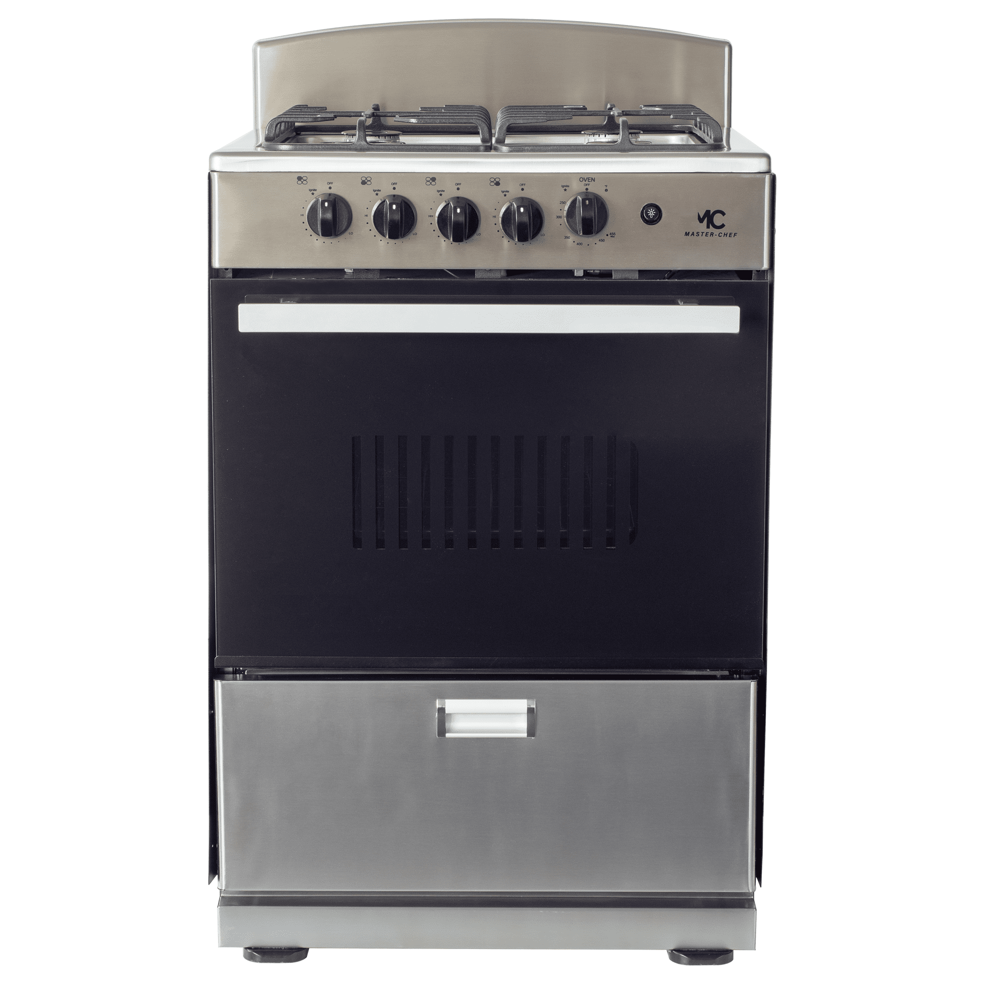 Master-Chef - 24" Stainless Steel B Gas Space Saver Range with 3.0 CFT ...