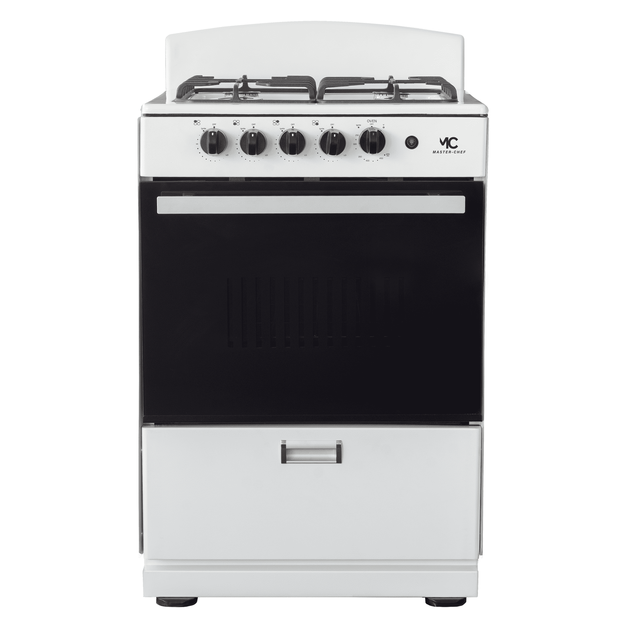 Master Chef - 24" White B Gas Space Saver Range with 3.0 CFT Oven ...