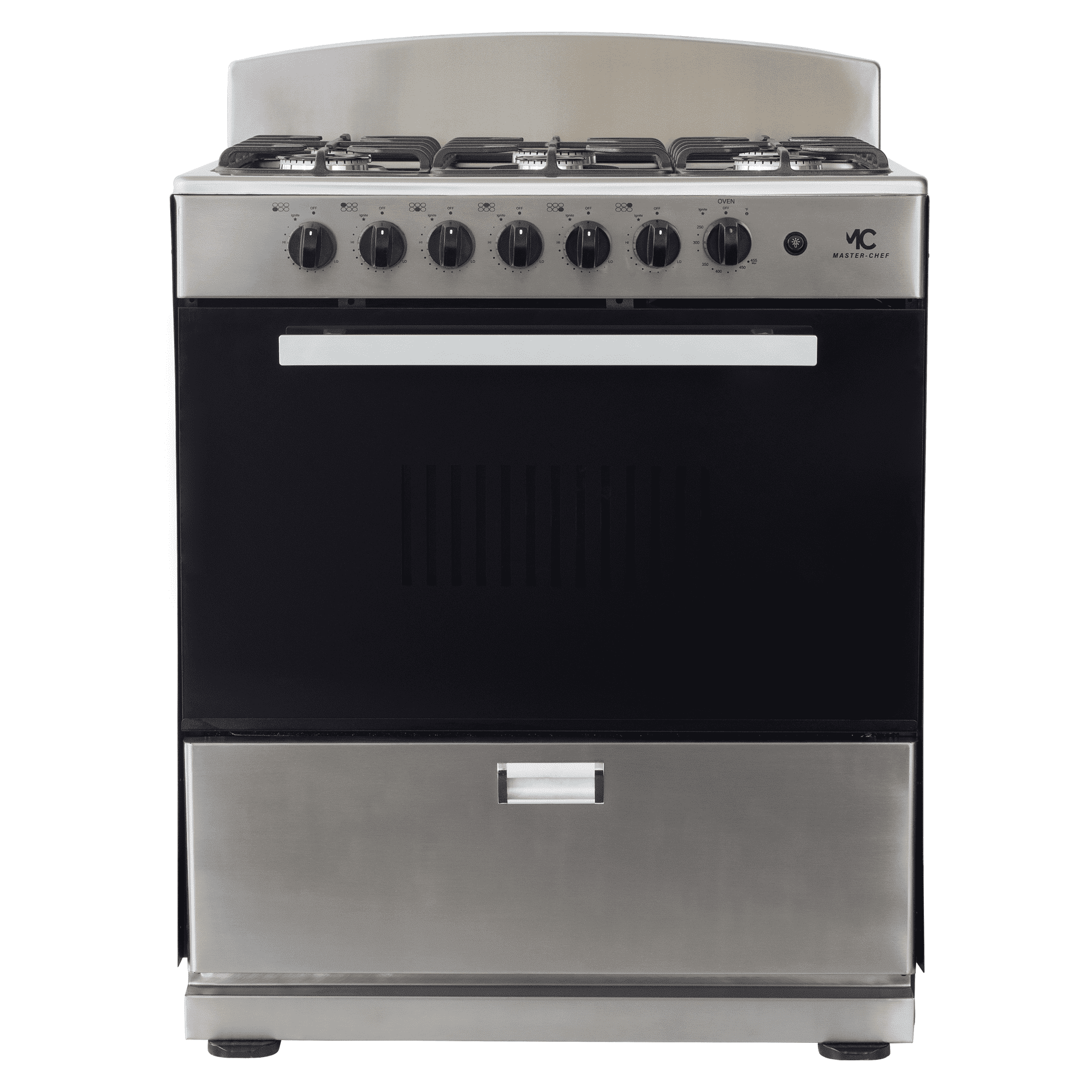 Master Chef - 30" Stainless Steel B Gas Space Saver Range with 4.0 CFT ...