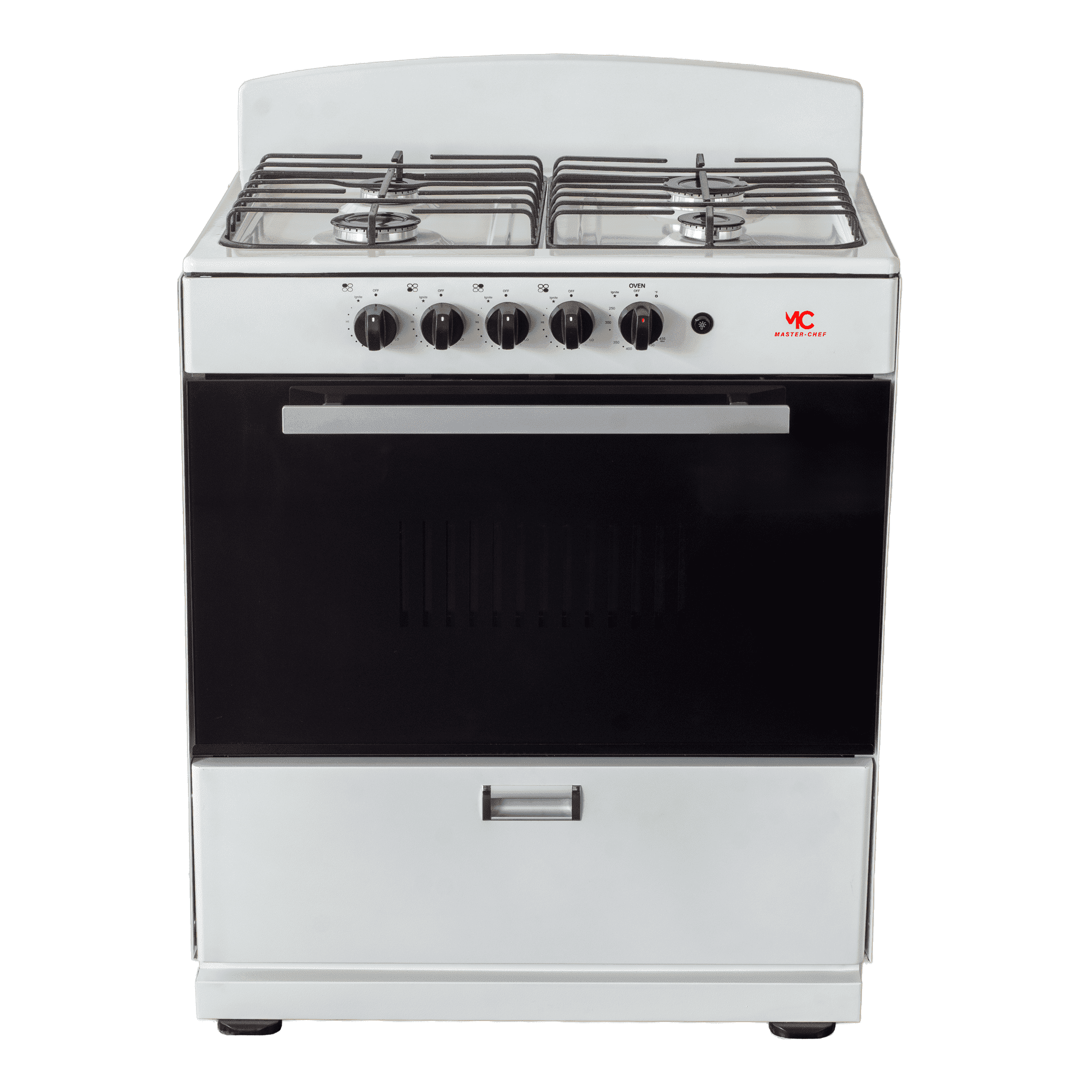 Master Chef - 30" White R Gas Space Saver Range with 4.0 CFT Oven ...