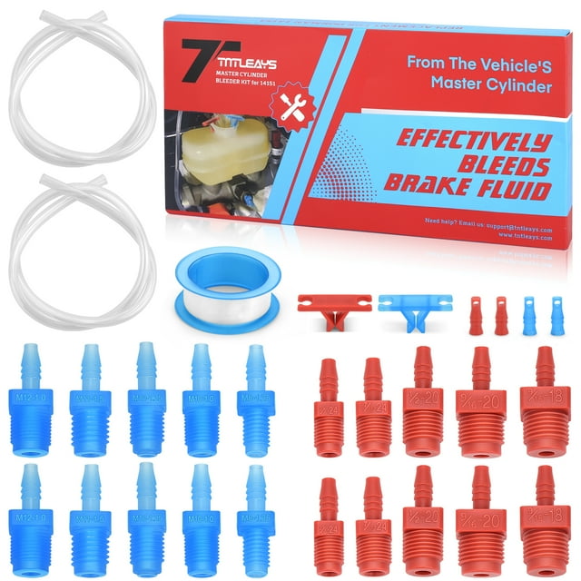 Master Cylinder Bleeder Kit Replacement for 14151, 22 inch Hose, Clip ...