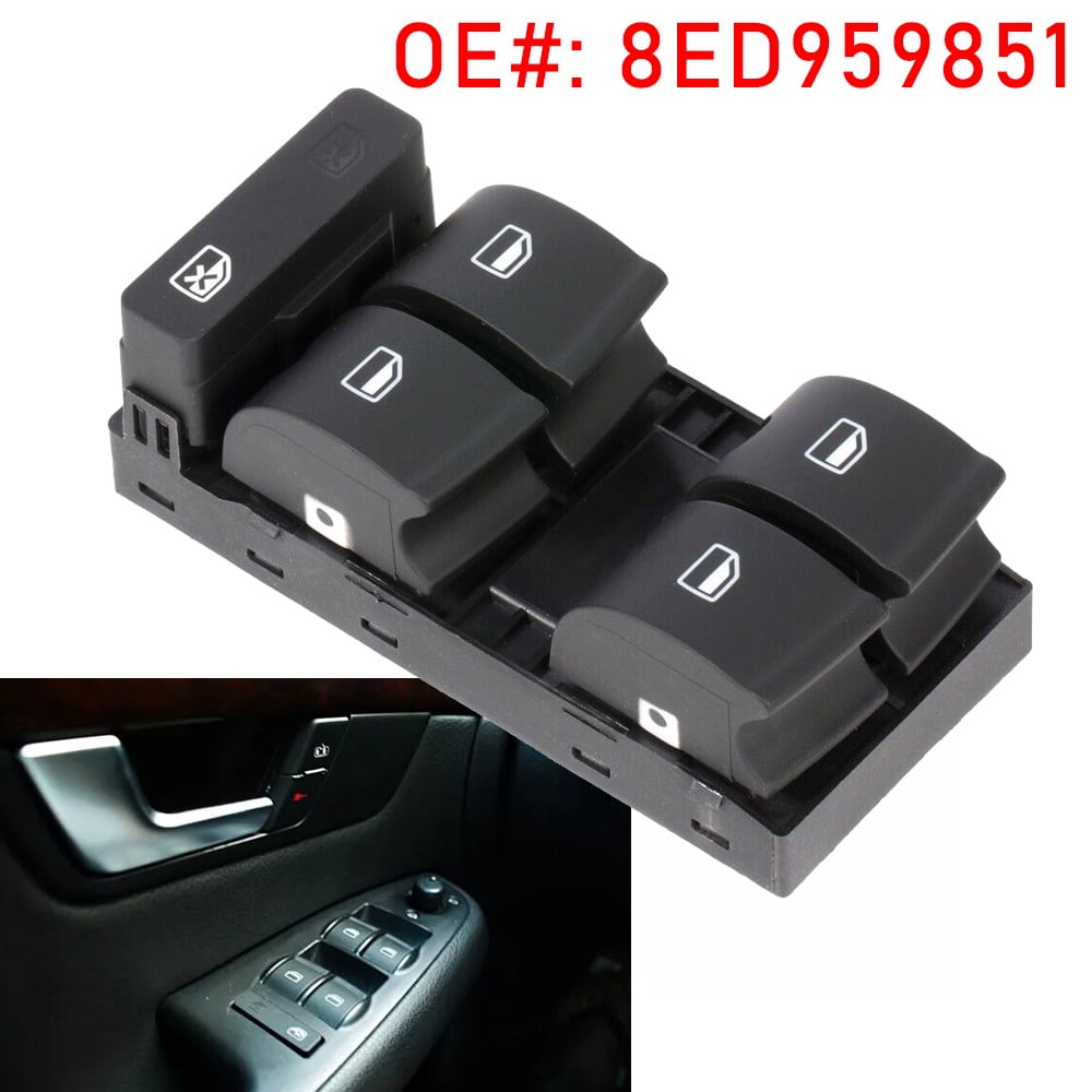 Master Electric Power Window Switch Panel Button 8ED959851 For Audi A4 ...