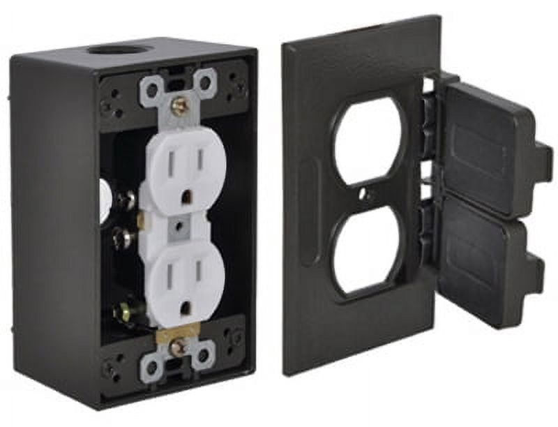 Master Electrician, Bronze, Duplex Receptacle Outlet Kit, Contains 15A ...