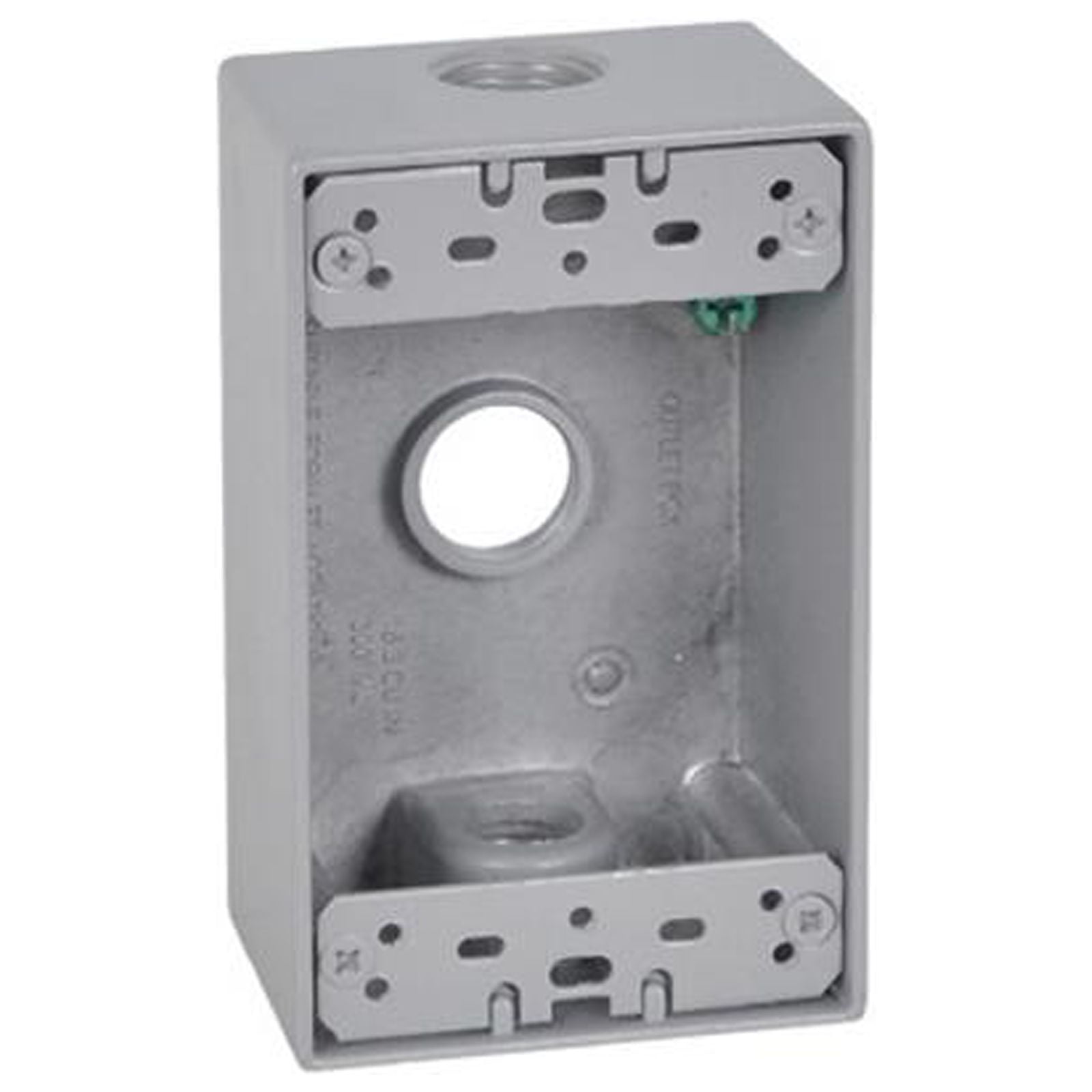 Master Electrician FSB50-3X 1 Gang Outlet Box, Rectangular, Gray ...