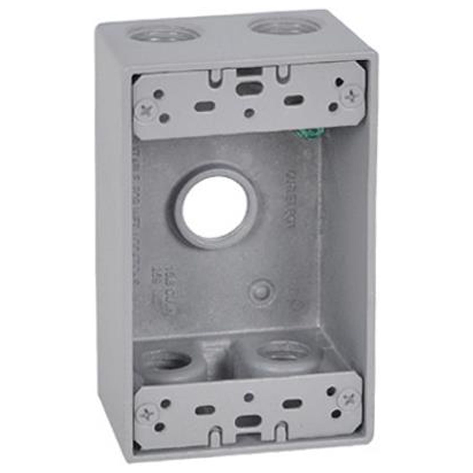Master Electrician FSB50-5 Gray Weatherproof 1-Gang Rectangular Outlet ...