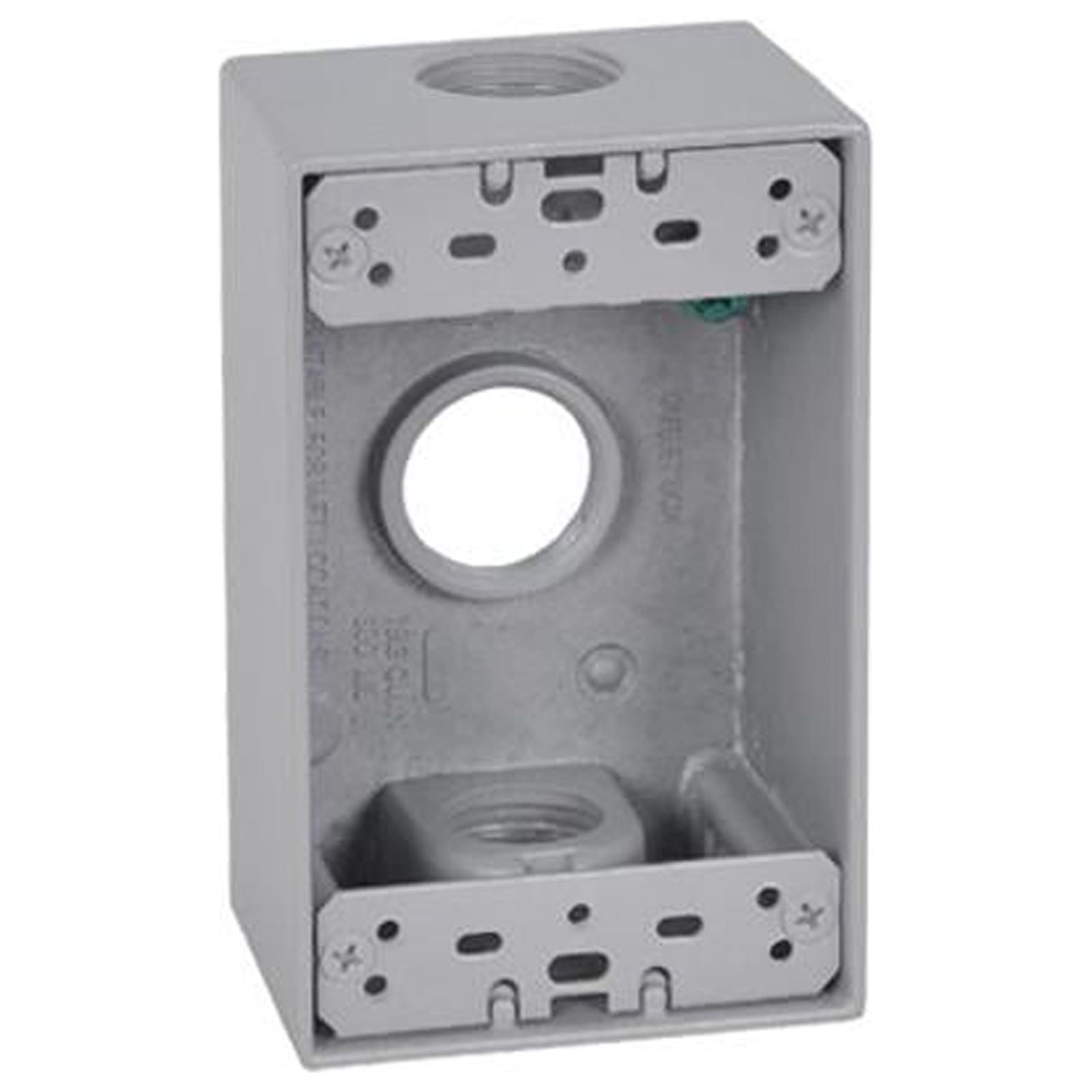 Master Electrician FSB75-3X 1 Gang Outlet Box, Rectangular, Gray ...