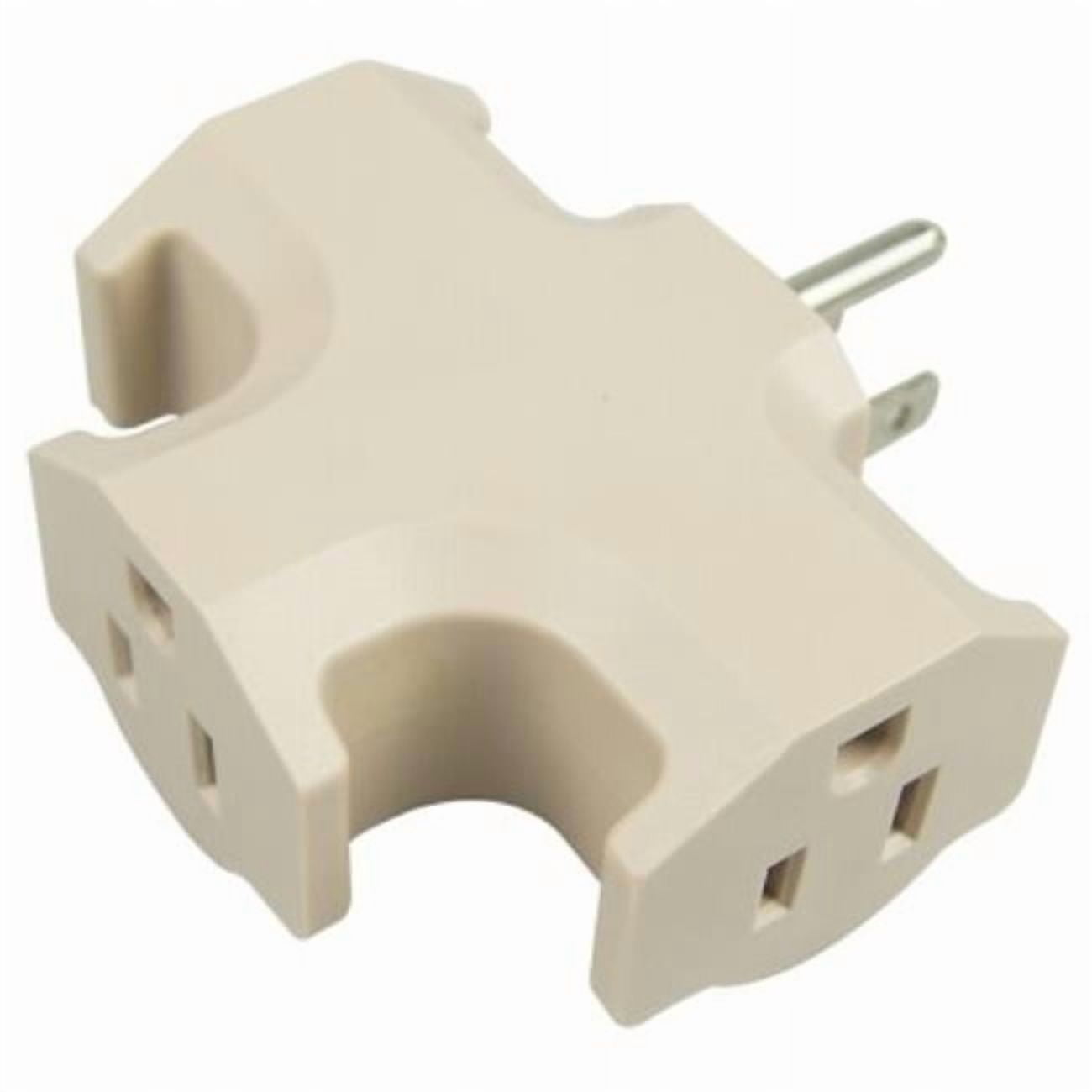 Master Electrician Heavy Duty 3 Outlet Adapter - Beige - Pack of 24 ...