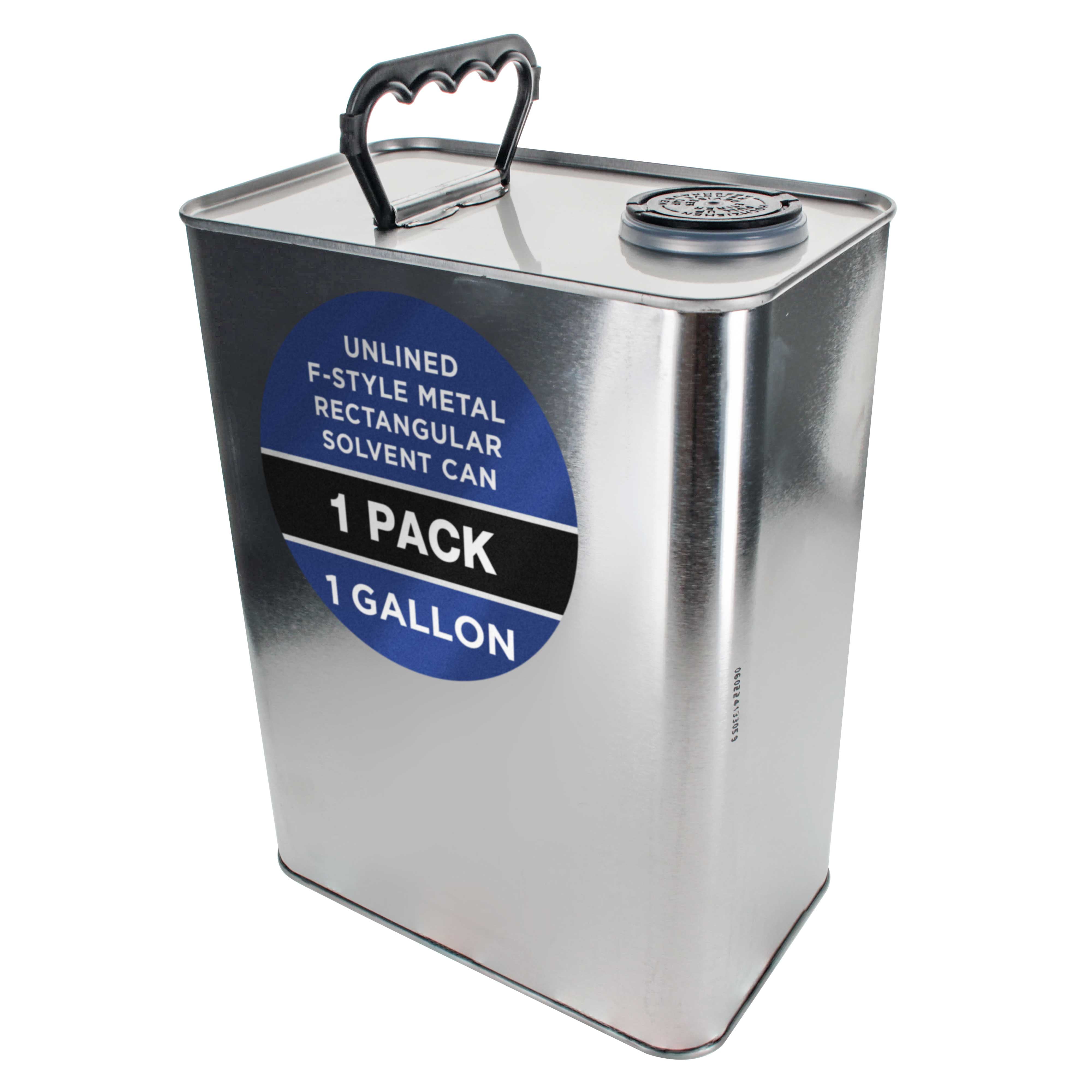 Master Elite 1 Gallon Empty F-Style Metal Rectangular Solvent Can with ...