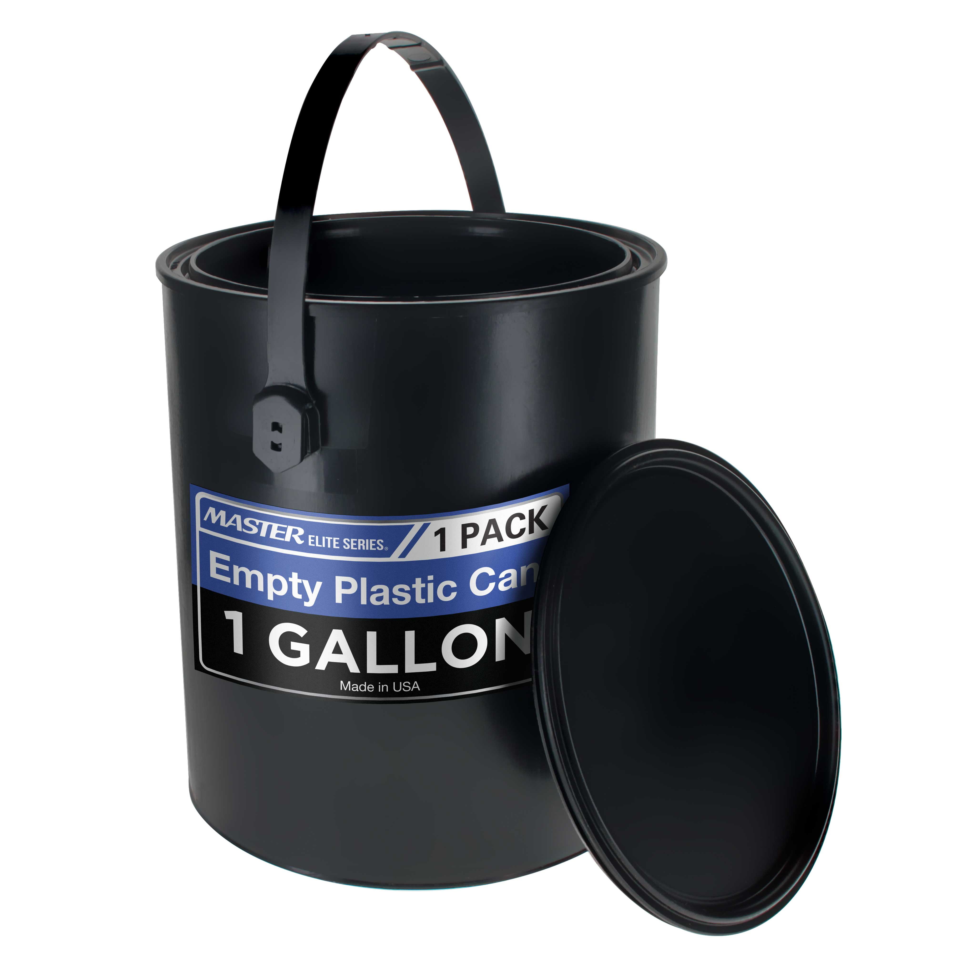 Master Elite 1 Gallon Empty Plastic Paint Can Bucket - Triple Lock ...